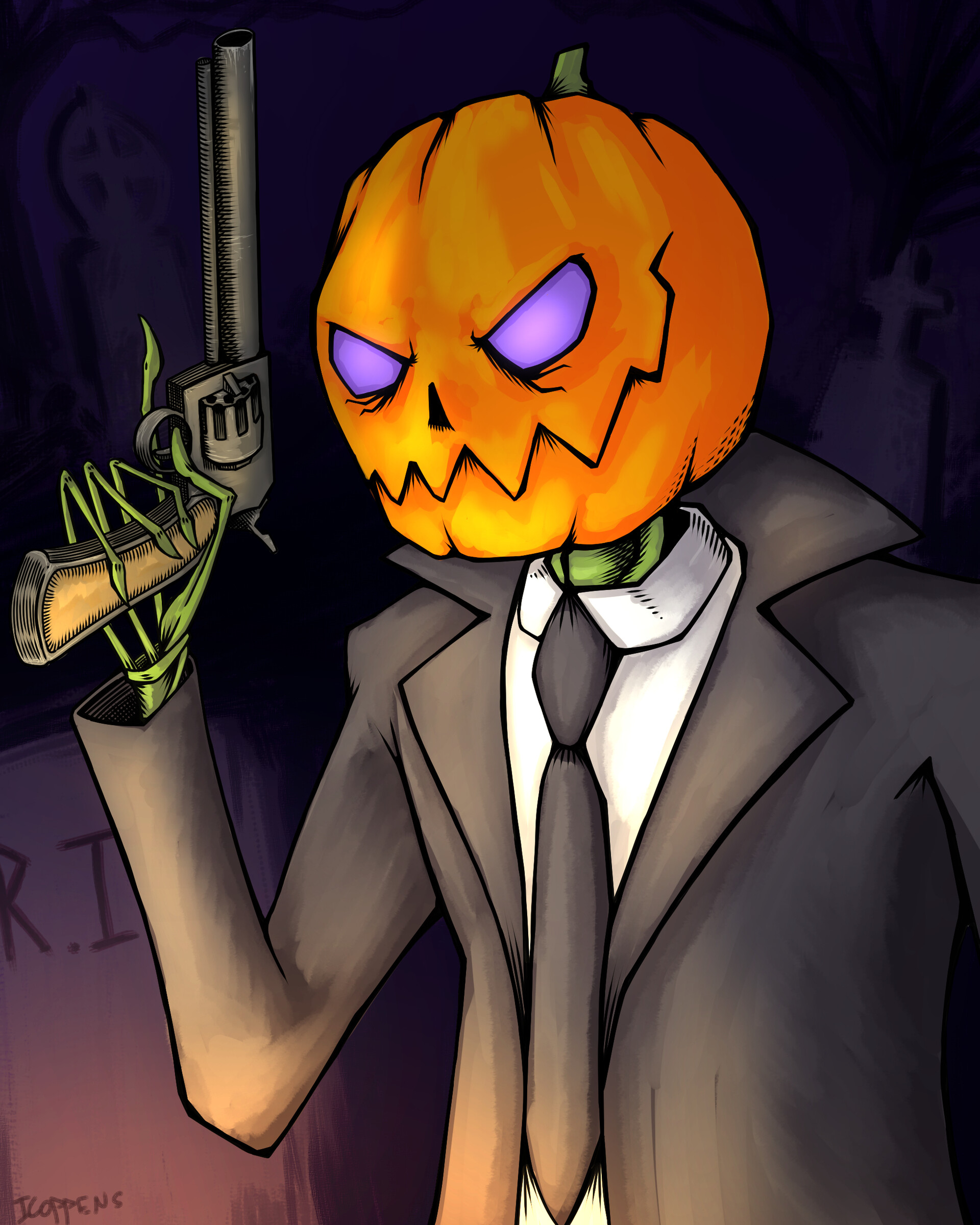 ArtStation - pumpkin gunner