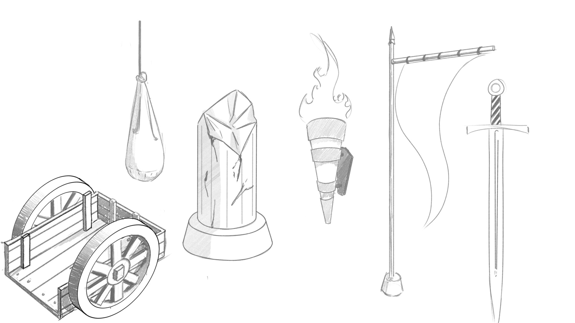 ArtStation - Prop Sketches