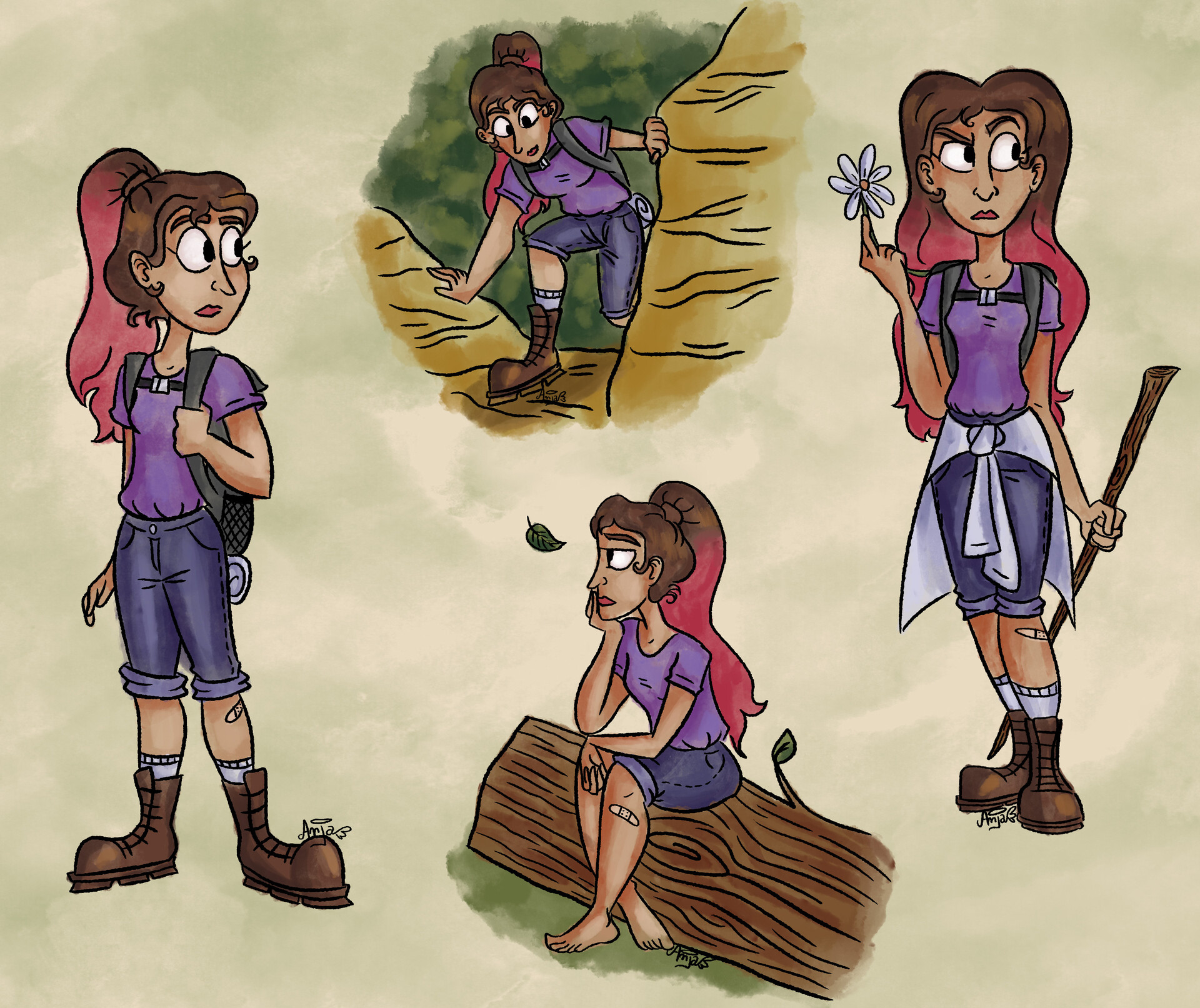 ArtStation - juno - character sheet