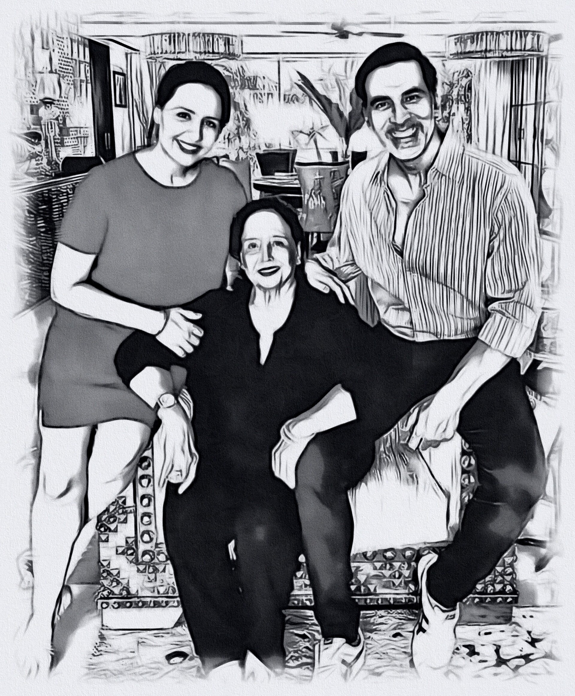 ArtStation - This is a portrait of Akshay Kumar And Family