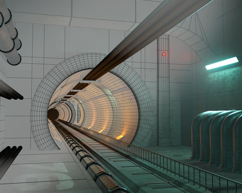 Illusory Shade - Underground tunnel