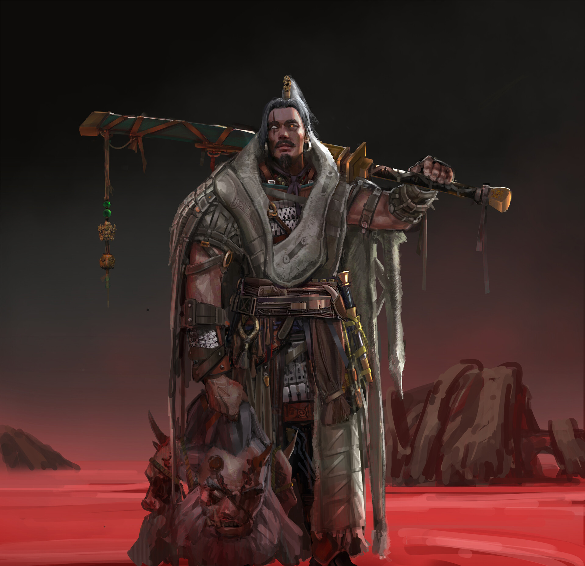 ArtStation - Oni Samurai