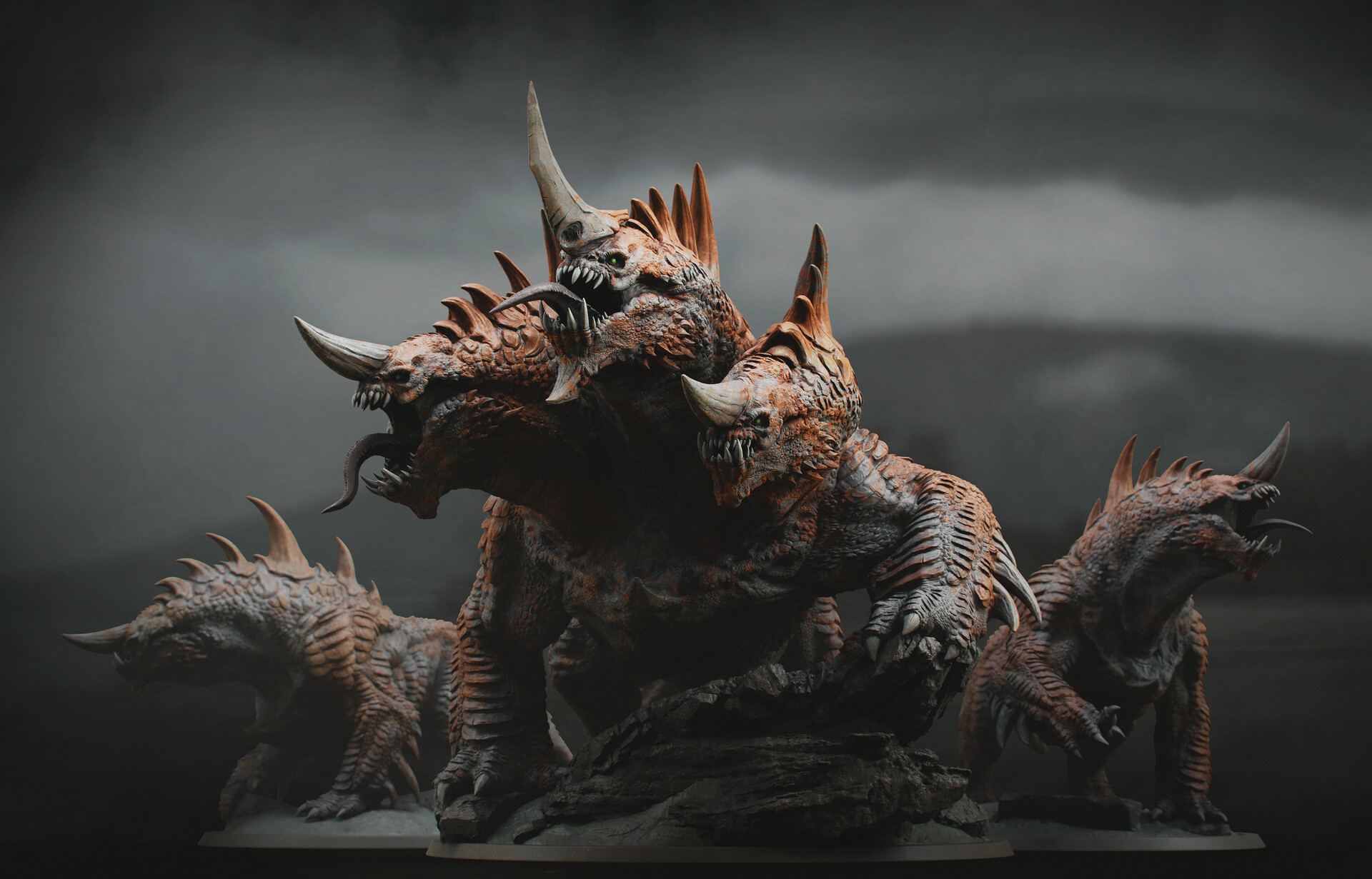 Cerberus by Florent Desailly : r/ImaginaryBeasts