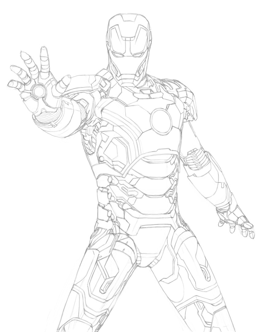 iron man mark 43 coloring pages