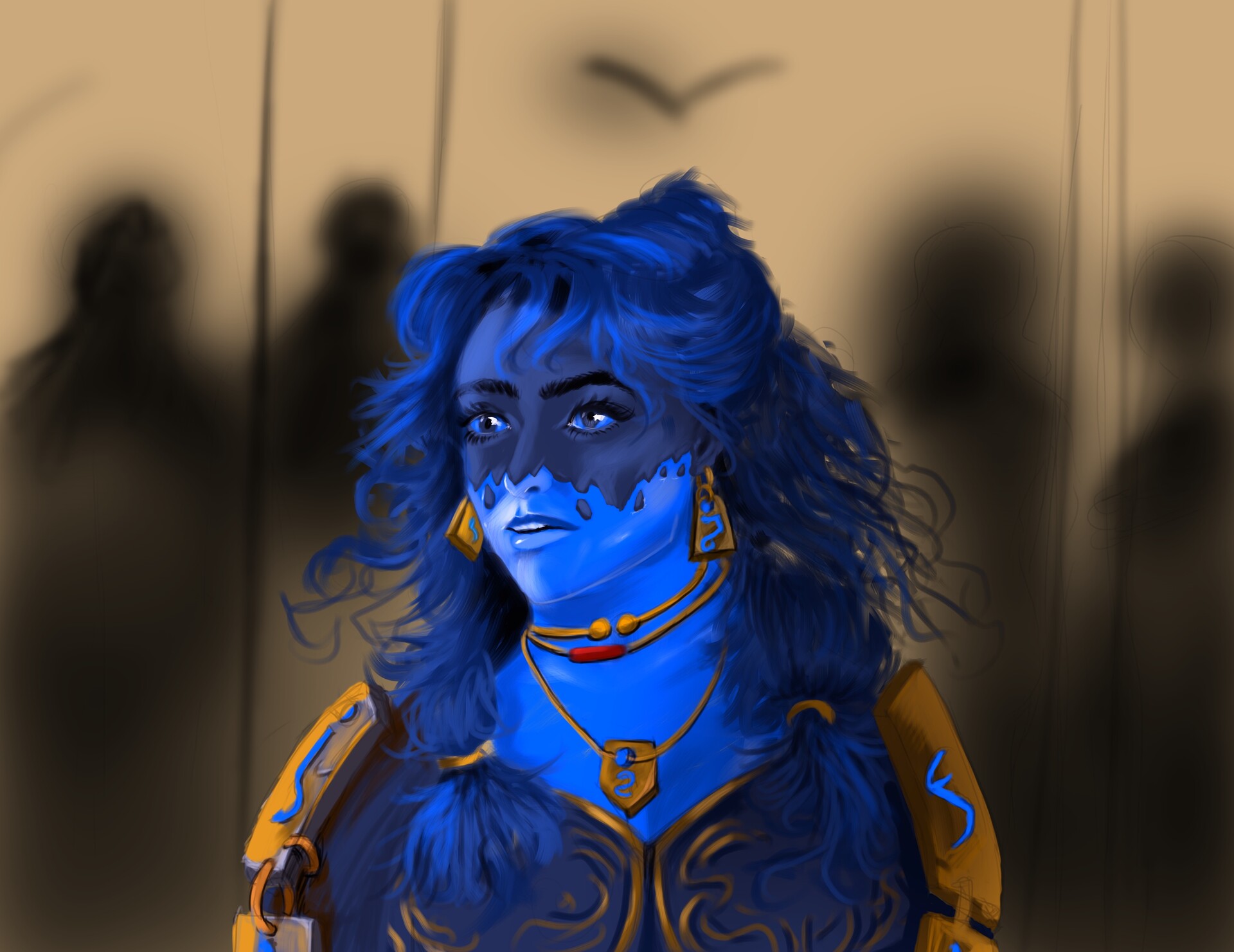 ArtStation - Blue lady