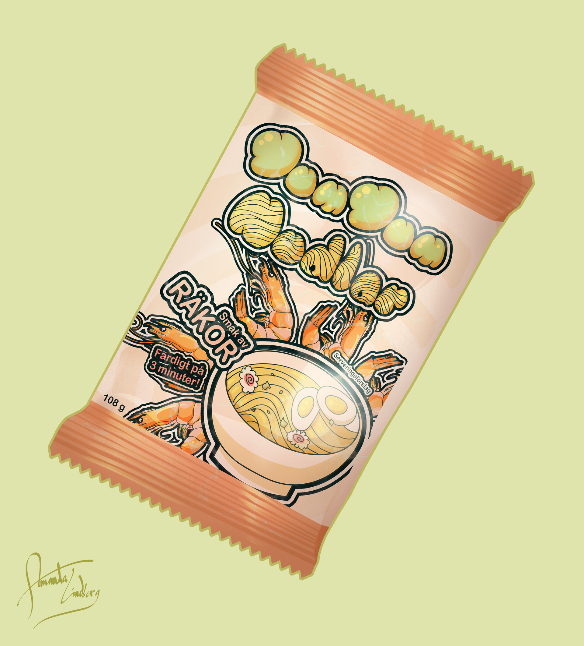 ArtStation - Instant ramen package design