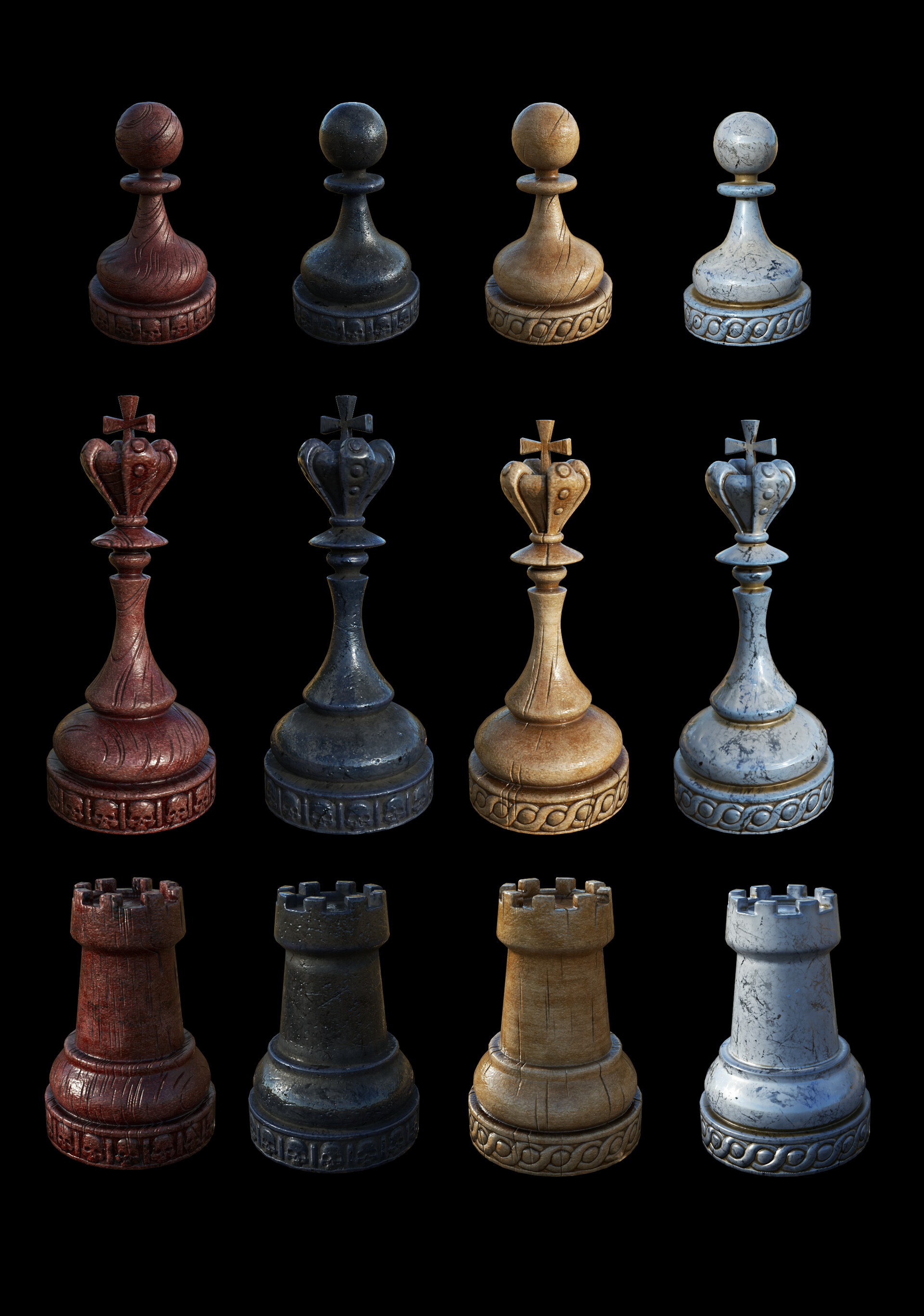 ArtStation - chess figures