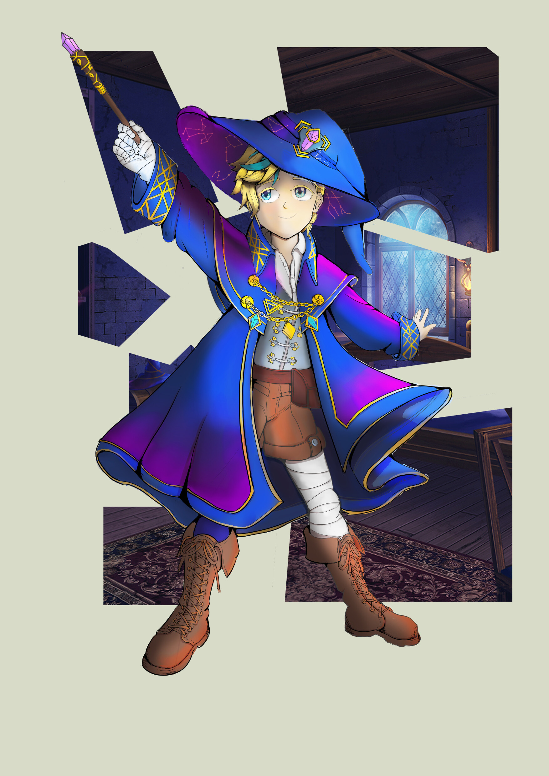 ArtStation - Art Comission: Meguru The Wizard of Pog