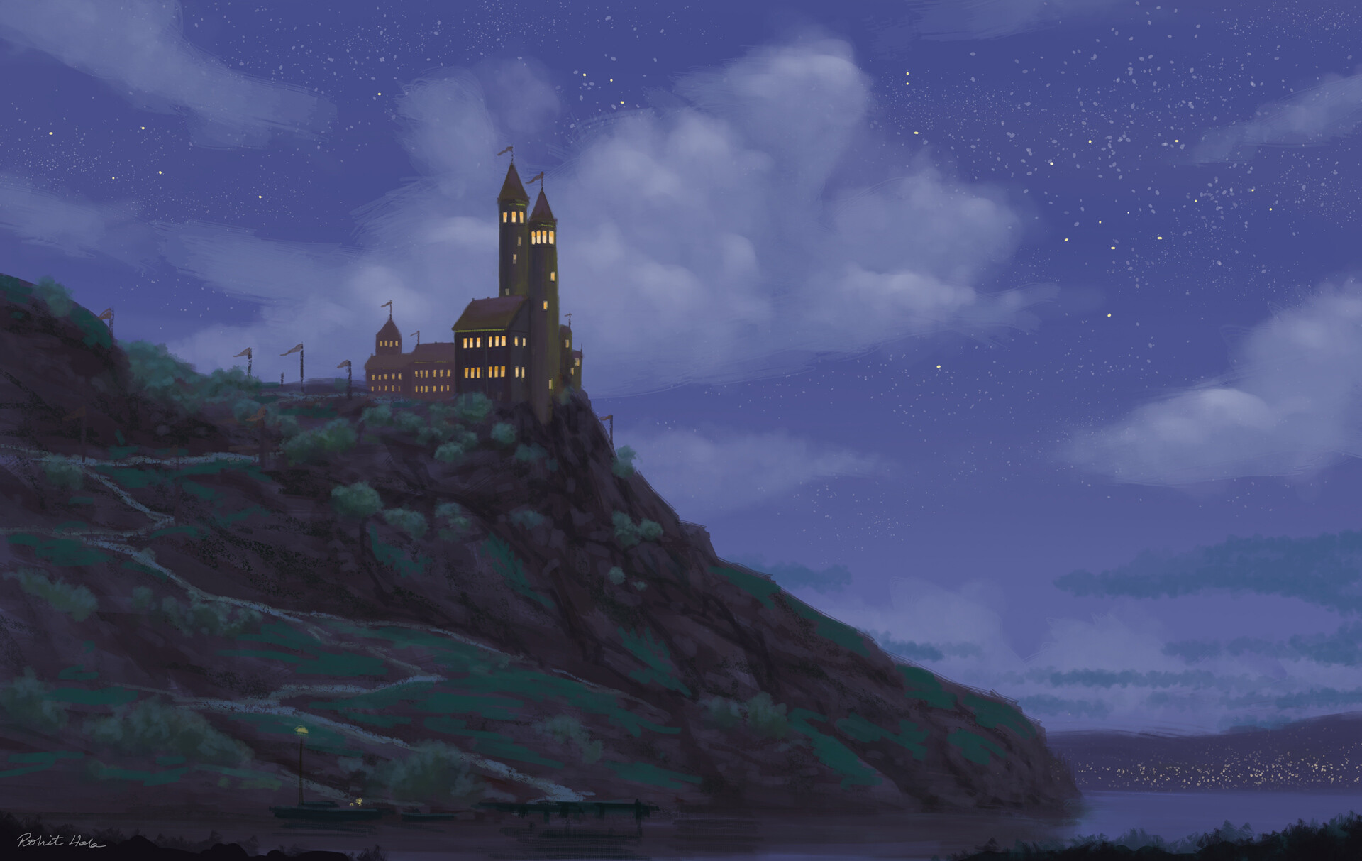 ArtStation - Moonlit Castle