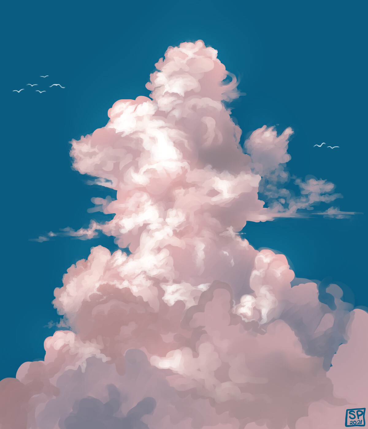 ArtStation - Cloud Practice Piece