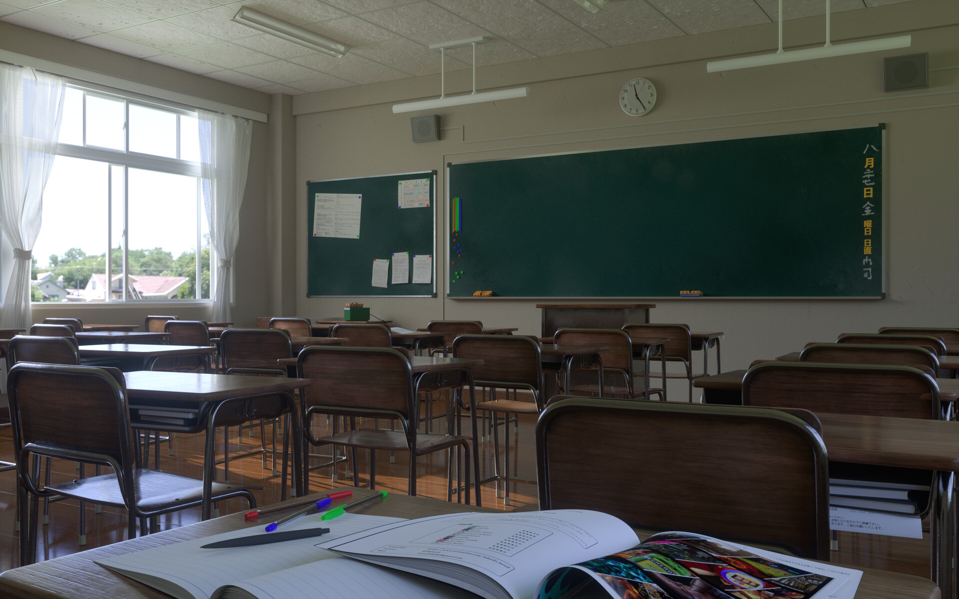 ArtStation - Japanese classroom