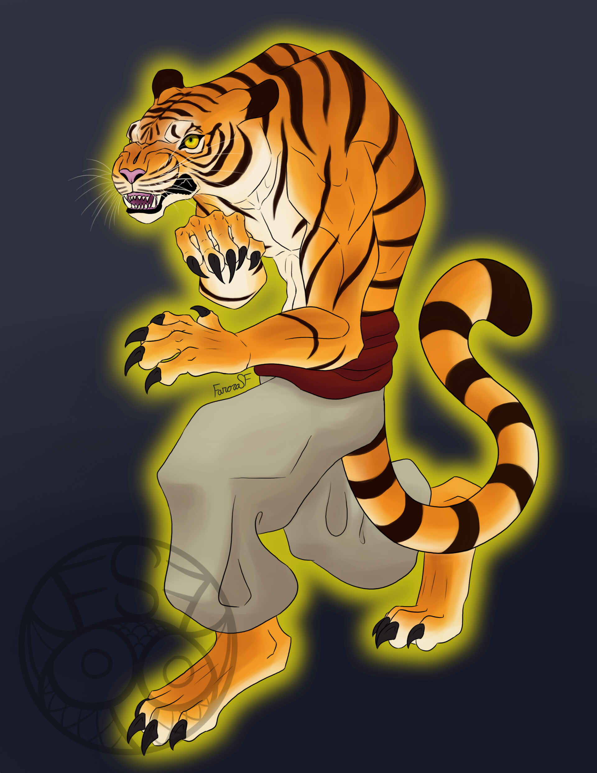 ArtStation - Fight Tiger