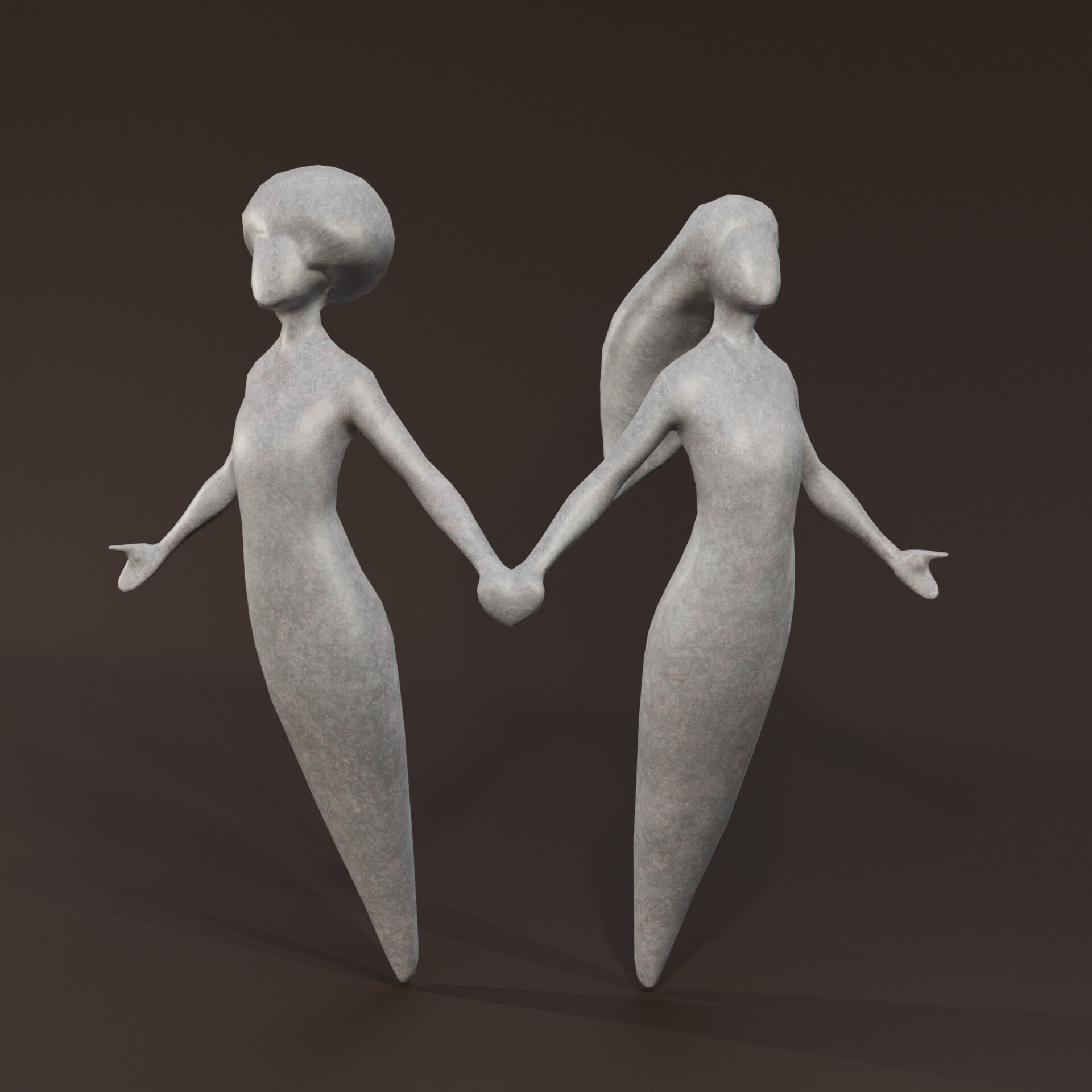 ArtStation - Novaby project: REAL Richmond - Two Human Statue for AR