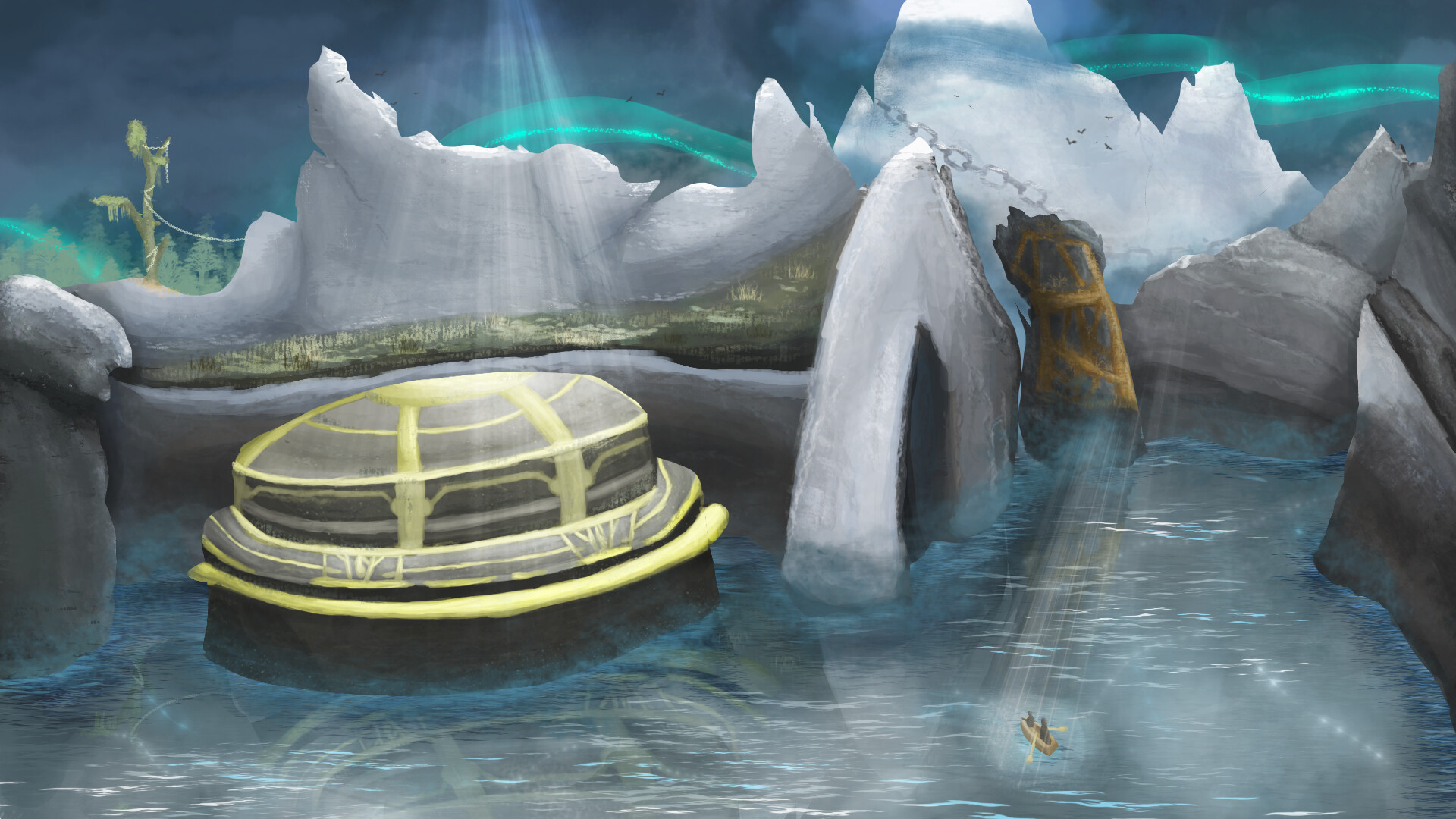 Killian Delias - [Concept Art] Location in Lake of nine - God of war 4 ...