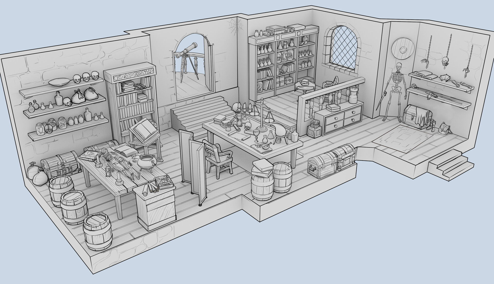 ArtStation - Necromancer's Laboratory