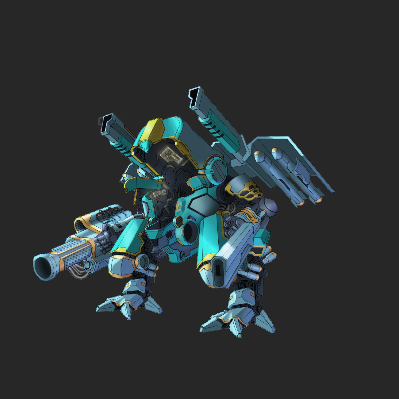 ArtStation - Mech concept practice