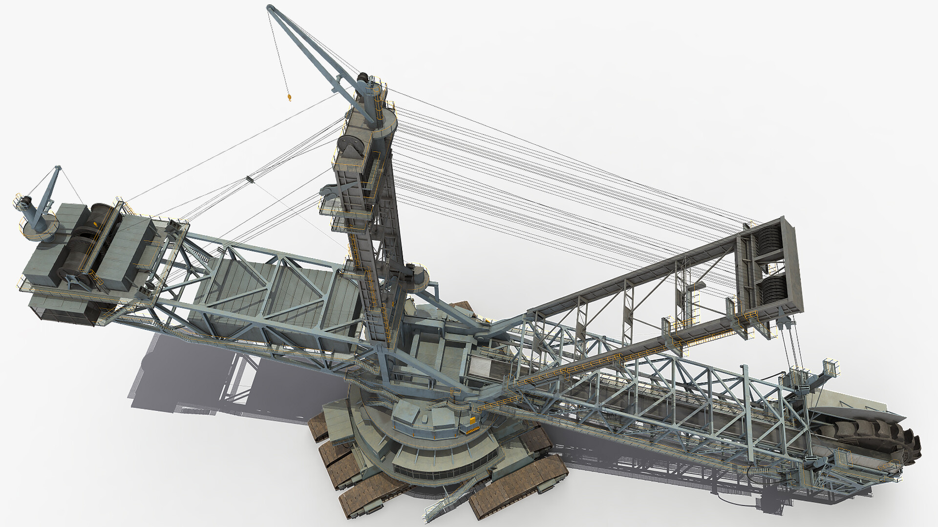 Andrey Simonenko - Bagger 293 Bucket Wheel Excavator Rigged 3D model
