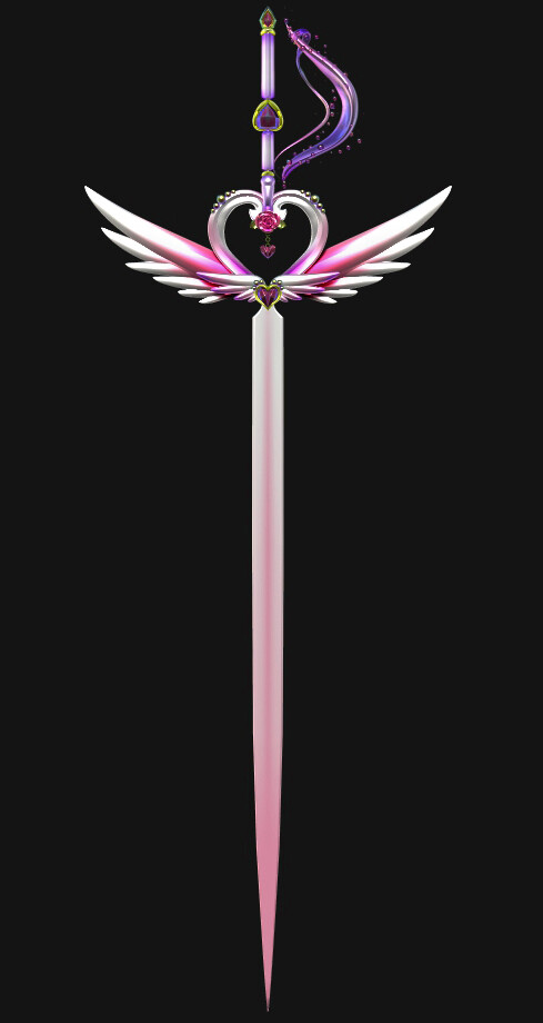 Arielle White - Magical Girl Sword (design by Black-Quose)