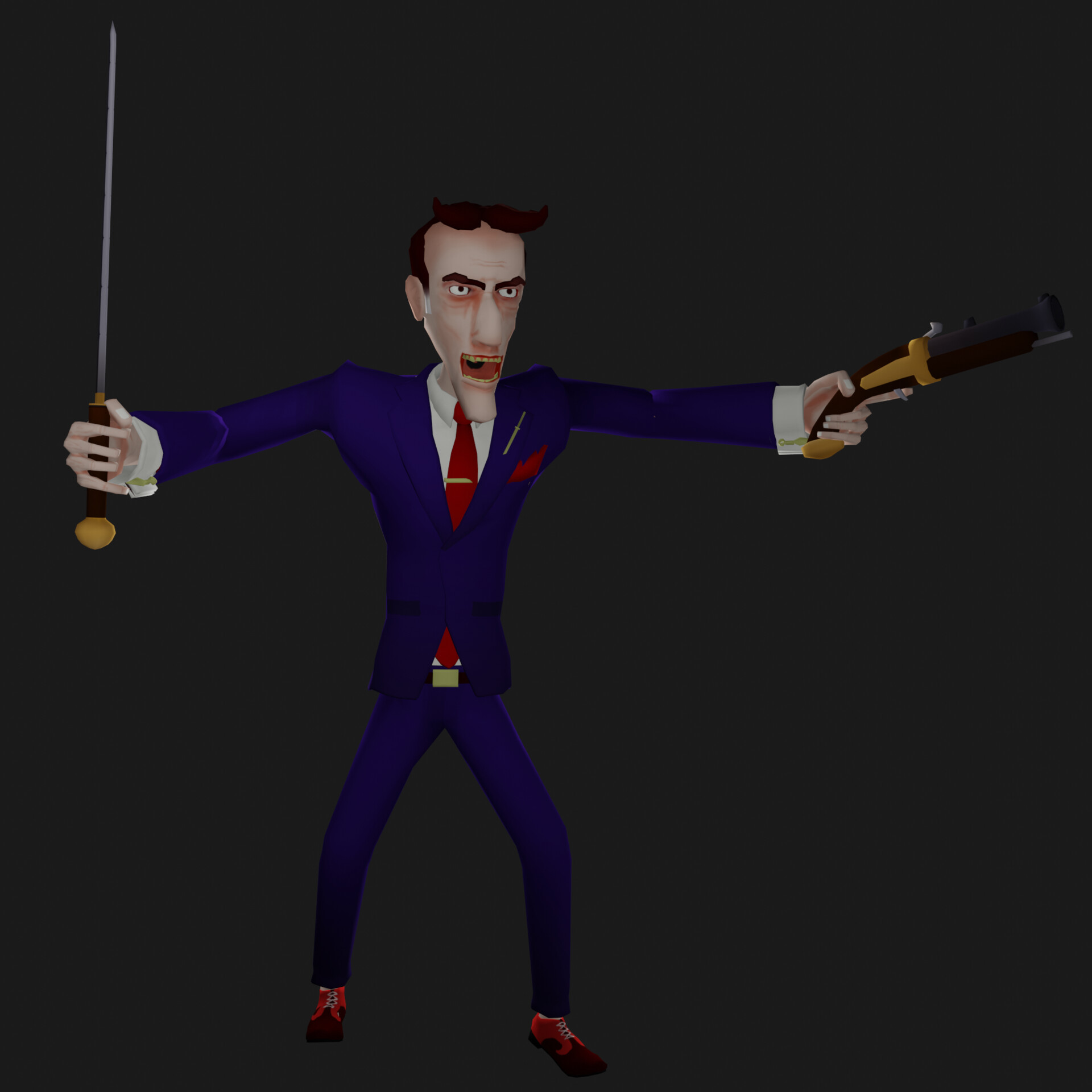 Sampo Keränen - Character Model for Beverage: The Last Call