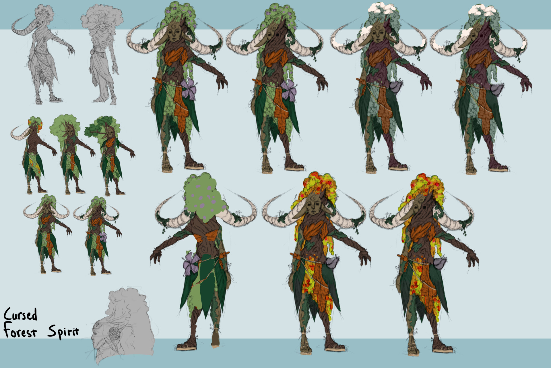 ArtStation - Cursed Forest Spirit