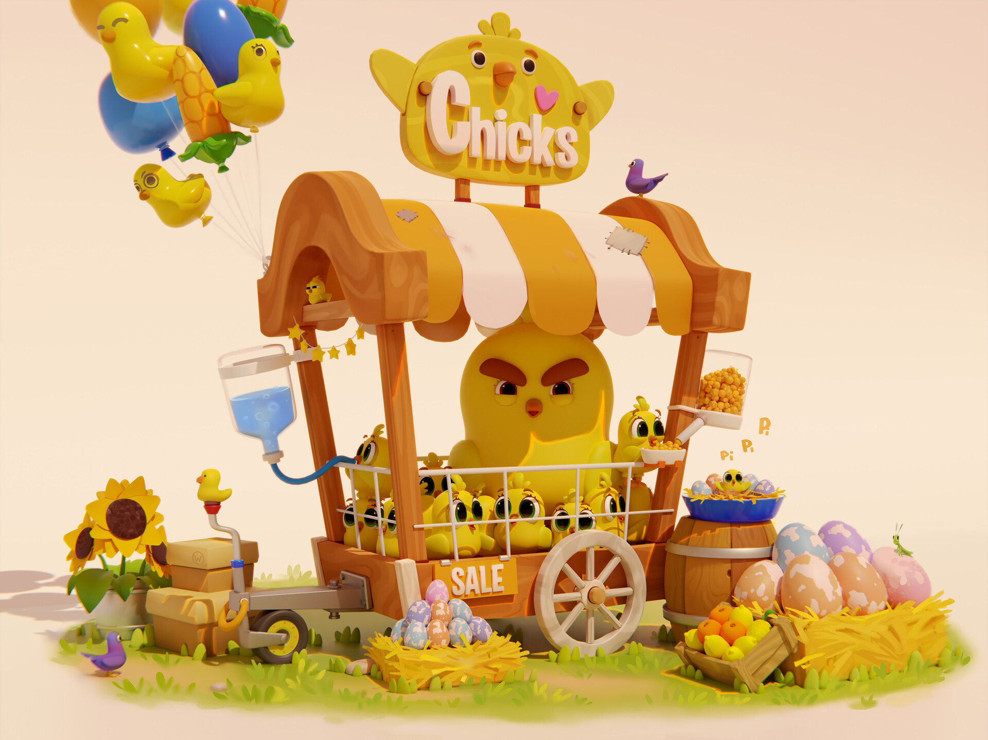 ArtStation - Chicks shop