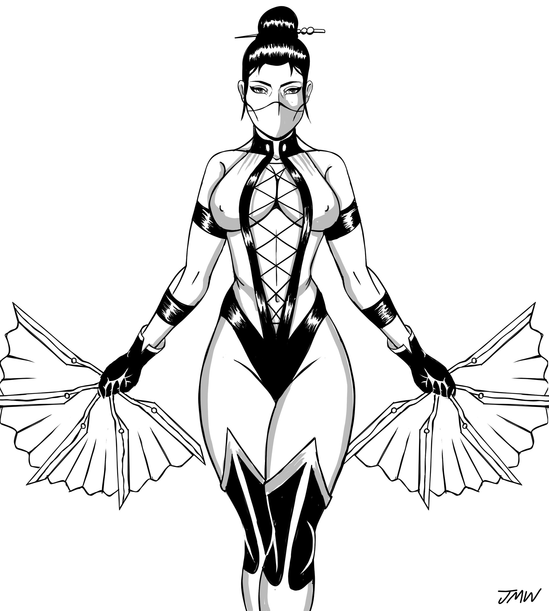 kitana coloring pages