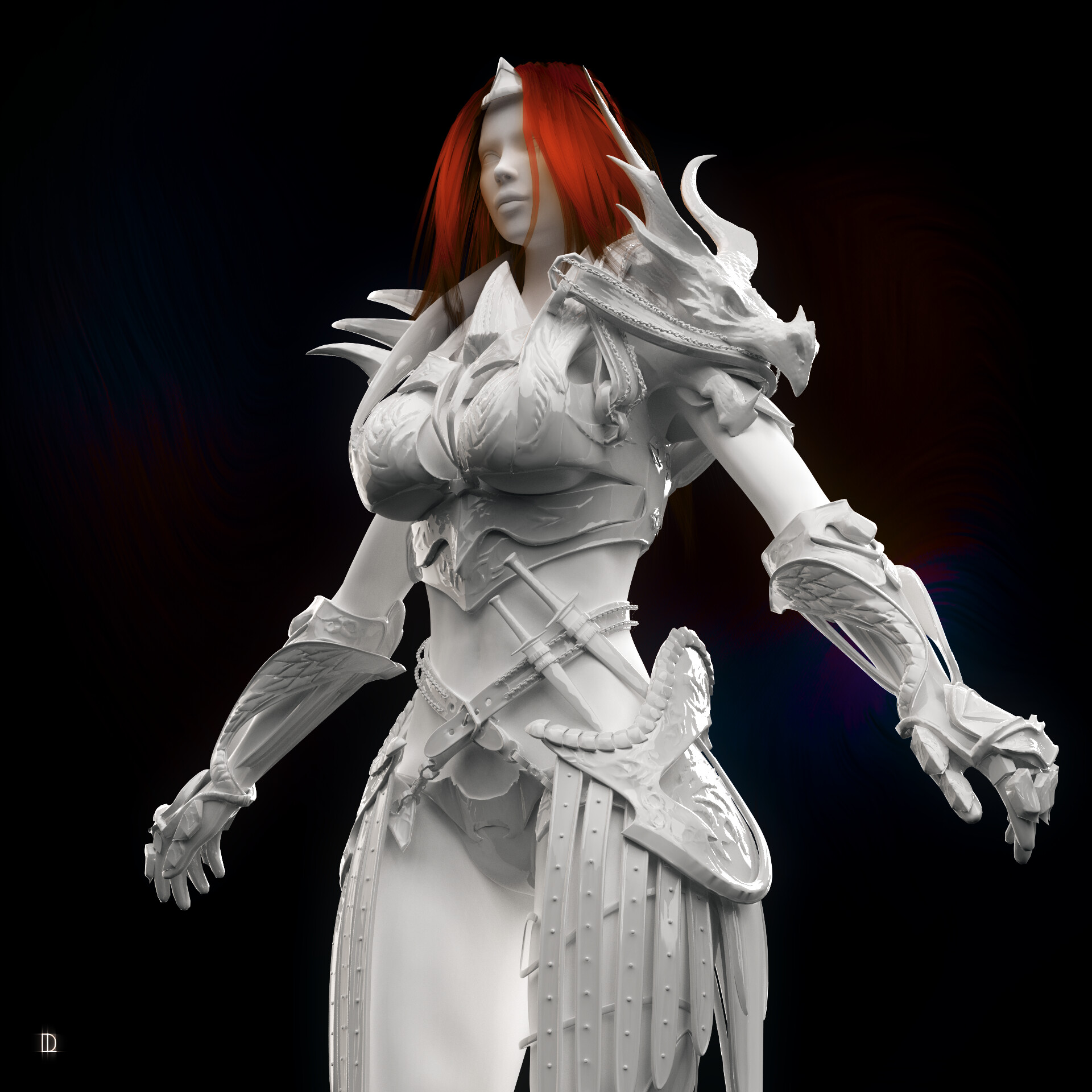 ArtStation - Female warrior.