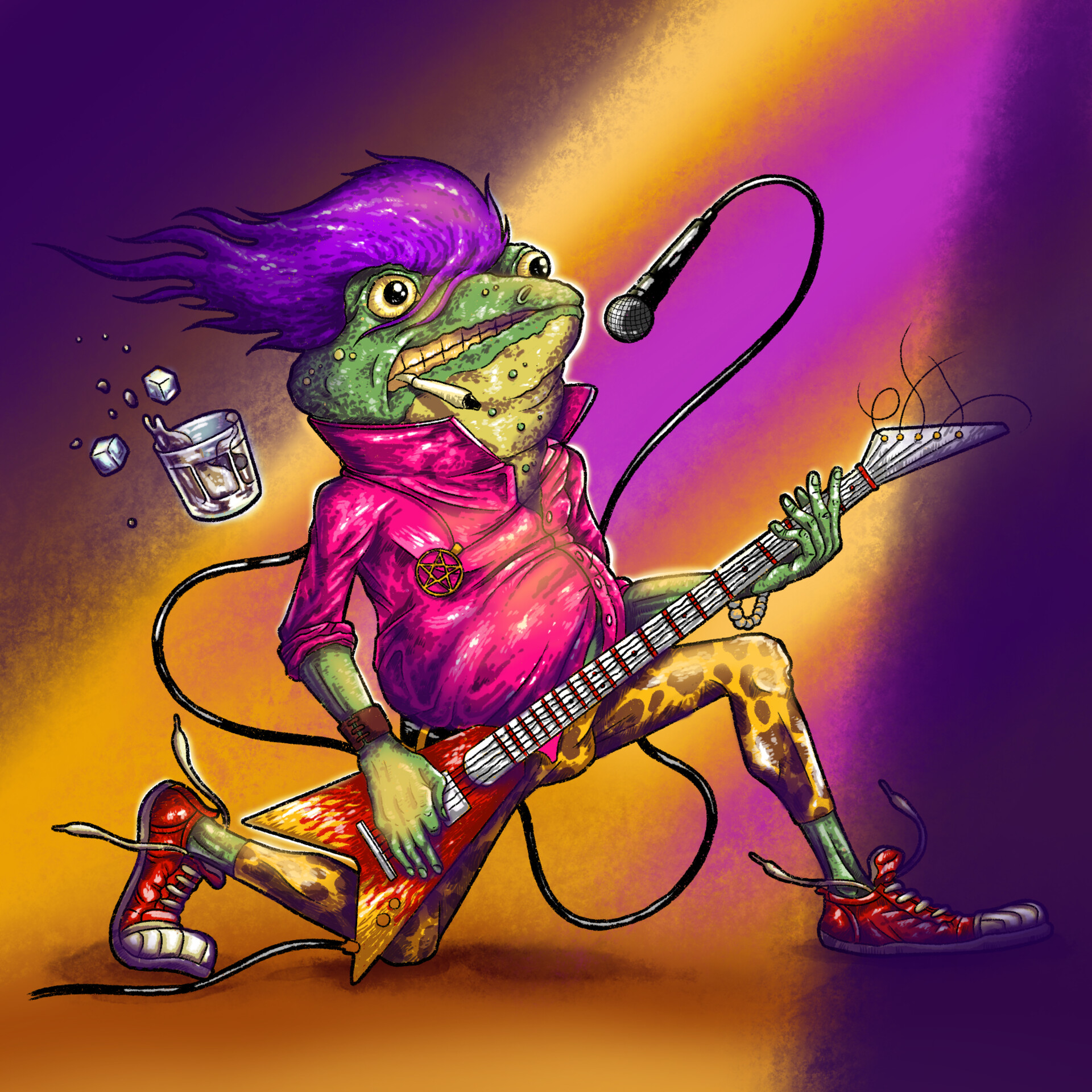 ArtStation - the rocker frog