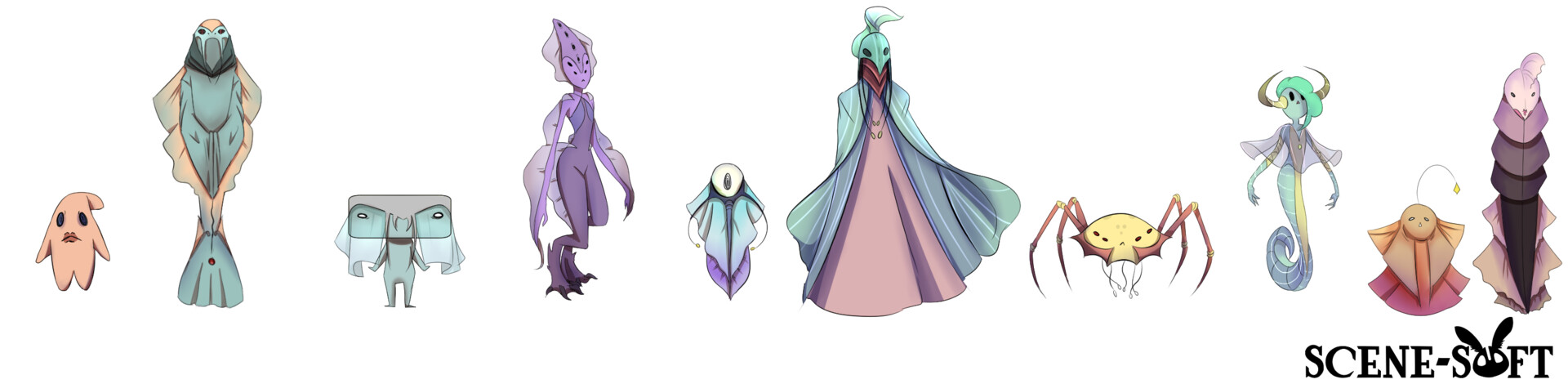 ArtStation - Spirit Seed - Fish people Concept art