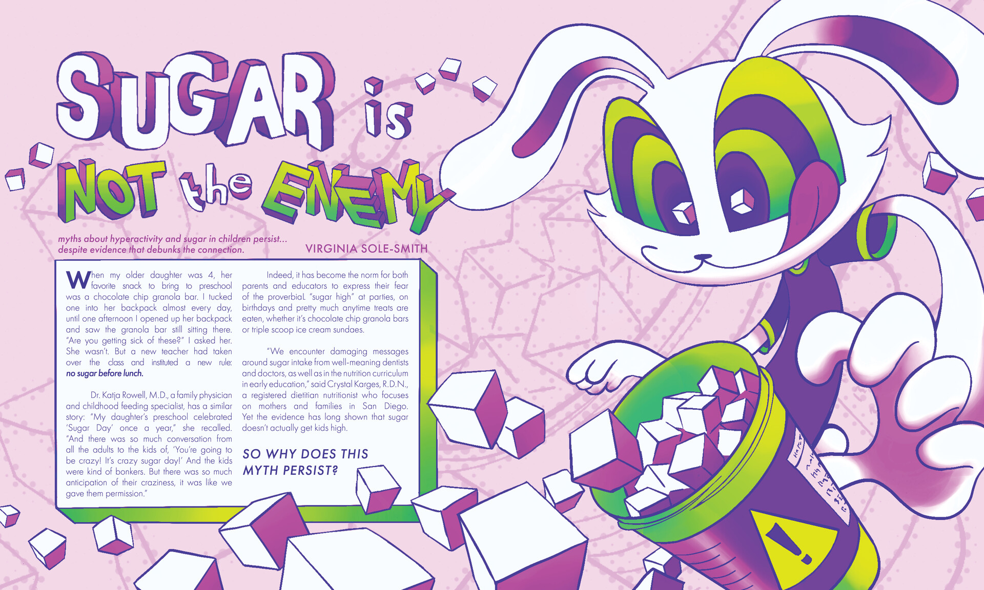 ArtStation - Editorial Illustration - Sugar is Not the Enemy