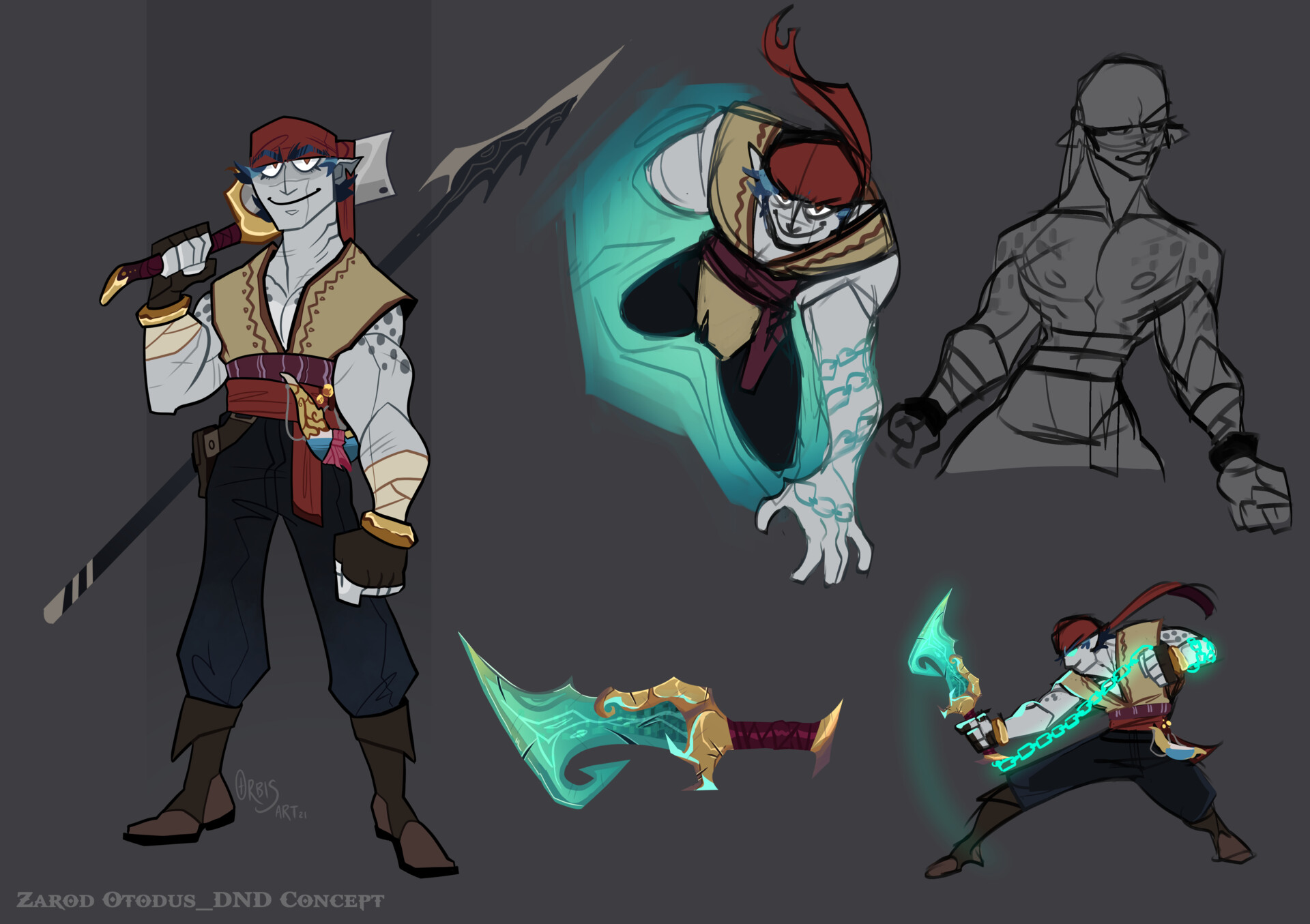 ArtStation - Zarod_DnD_Character concept