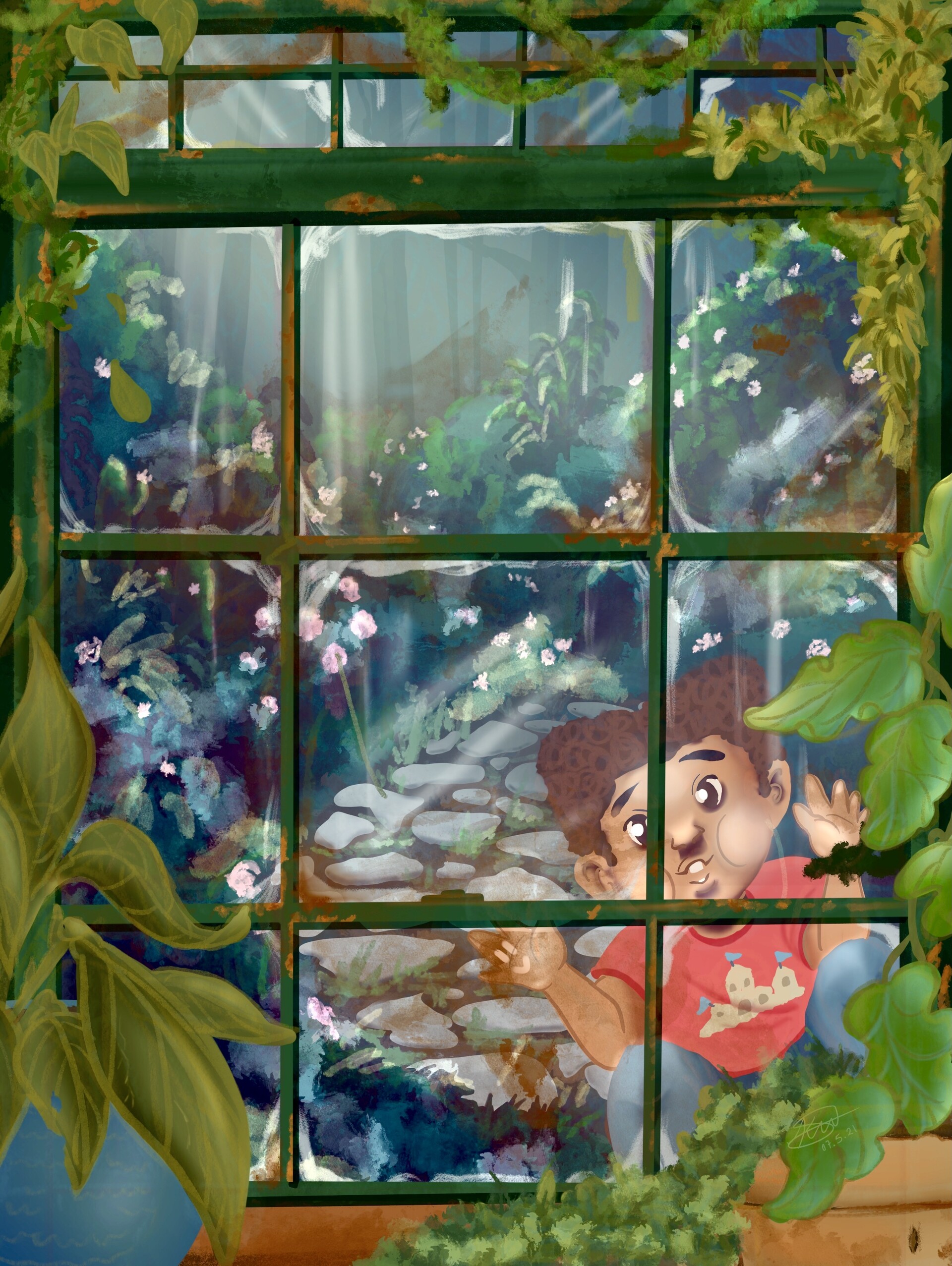 ArtStation - Waving Through the Window