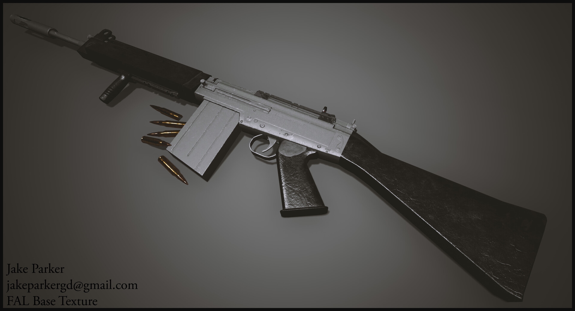 ArtStation - FN FAL Battle Rifle with Multiple Textures