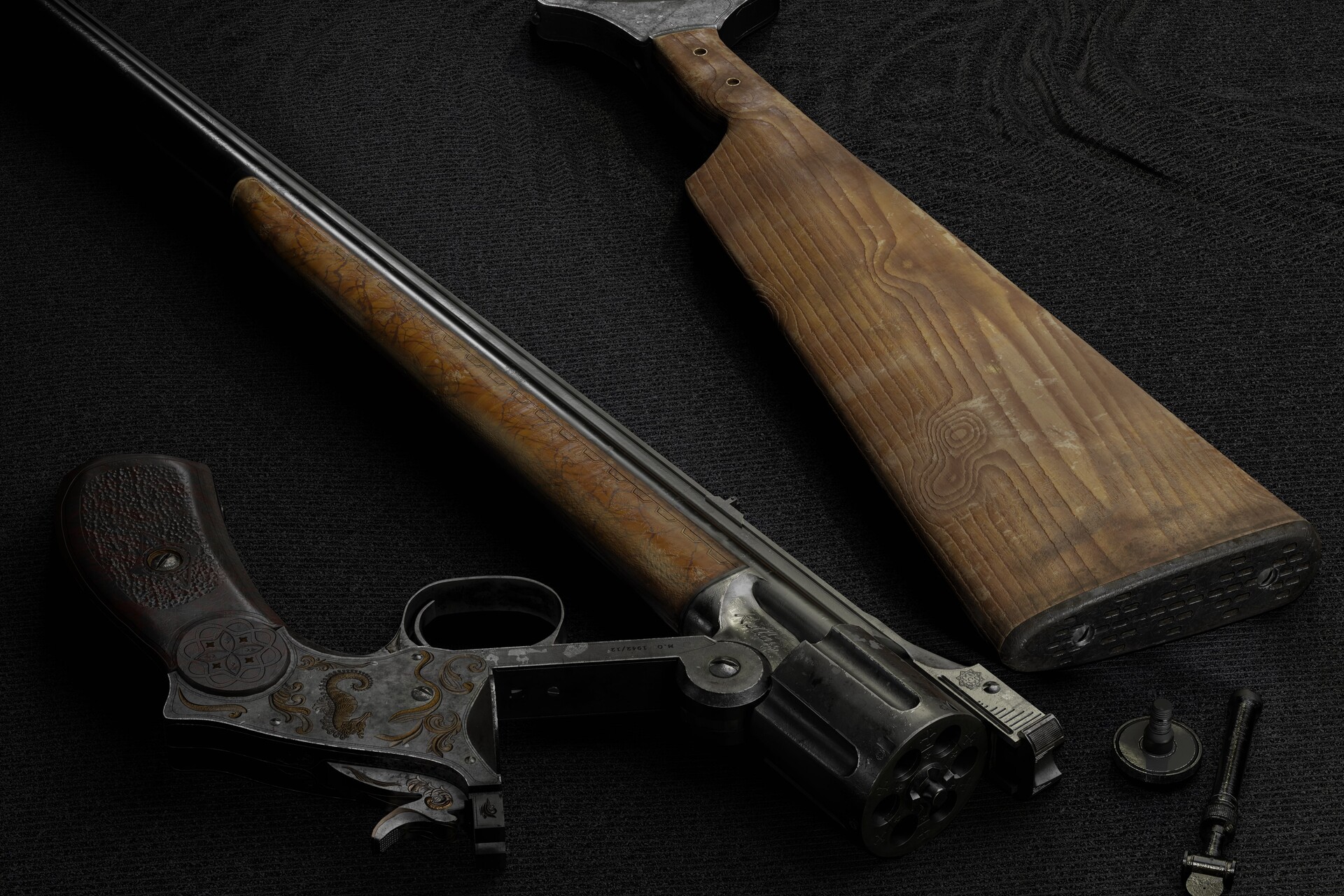 ArtStation - Smith&Wesson Magnum 357 "The old Huntsman"