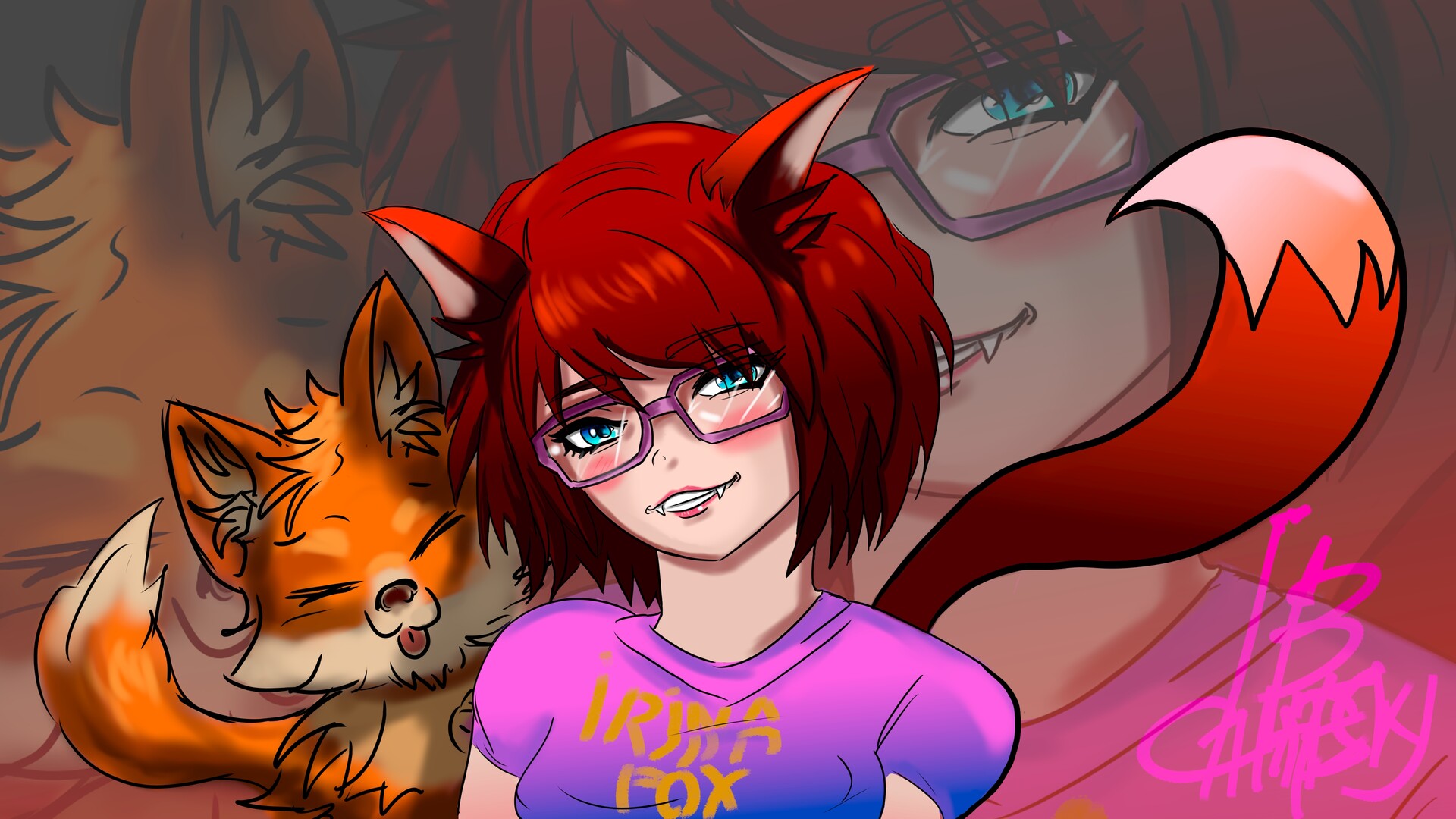 ArtStation - Anime Fox girl