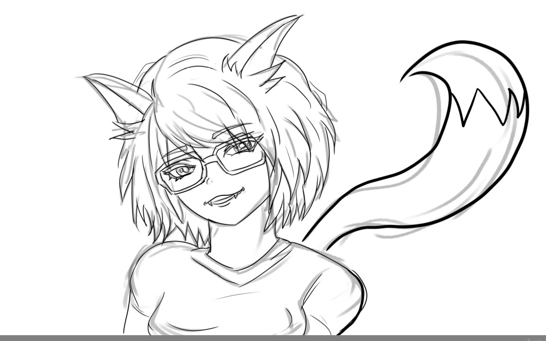 how to draw fox girl