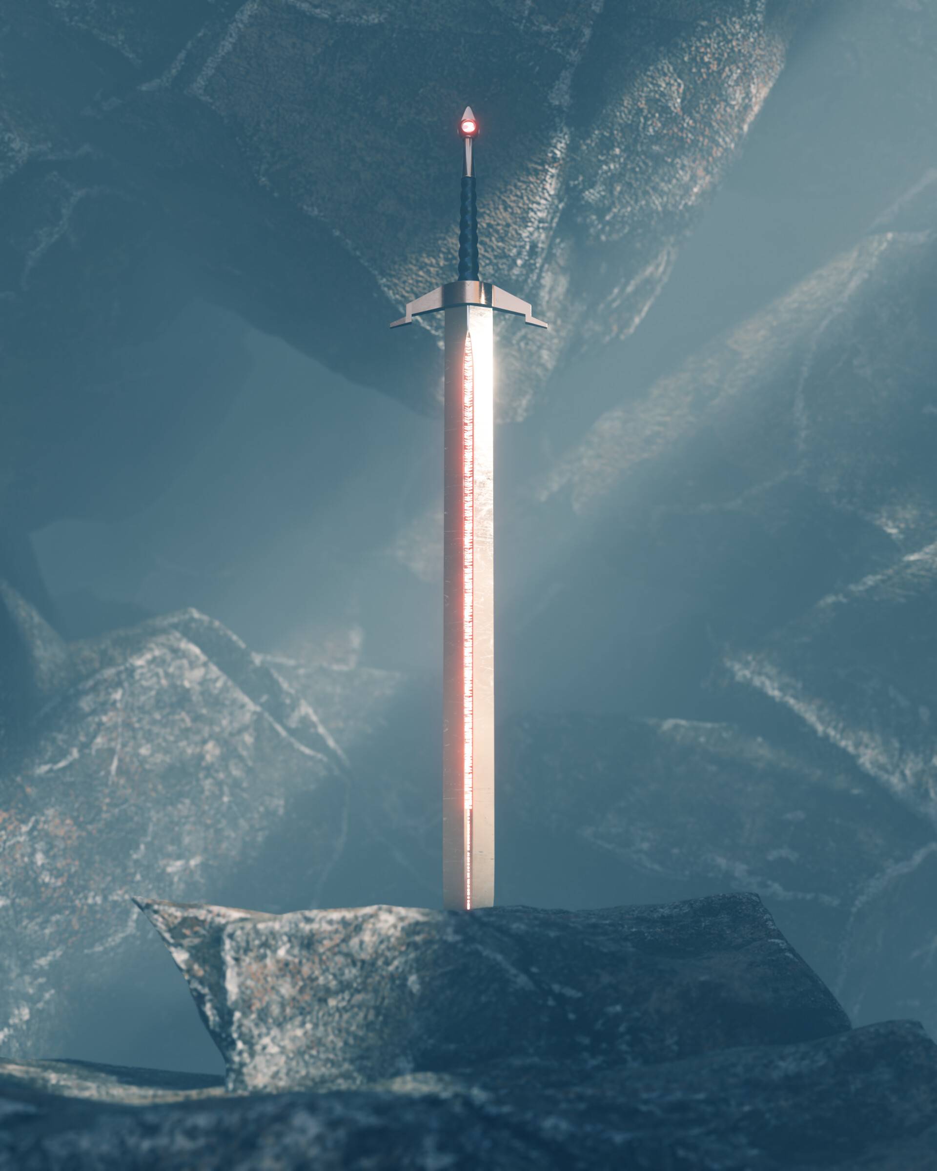 ArtStation - Sword in da Rock