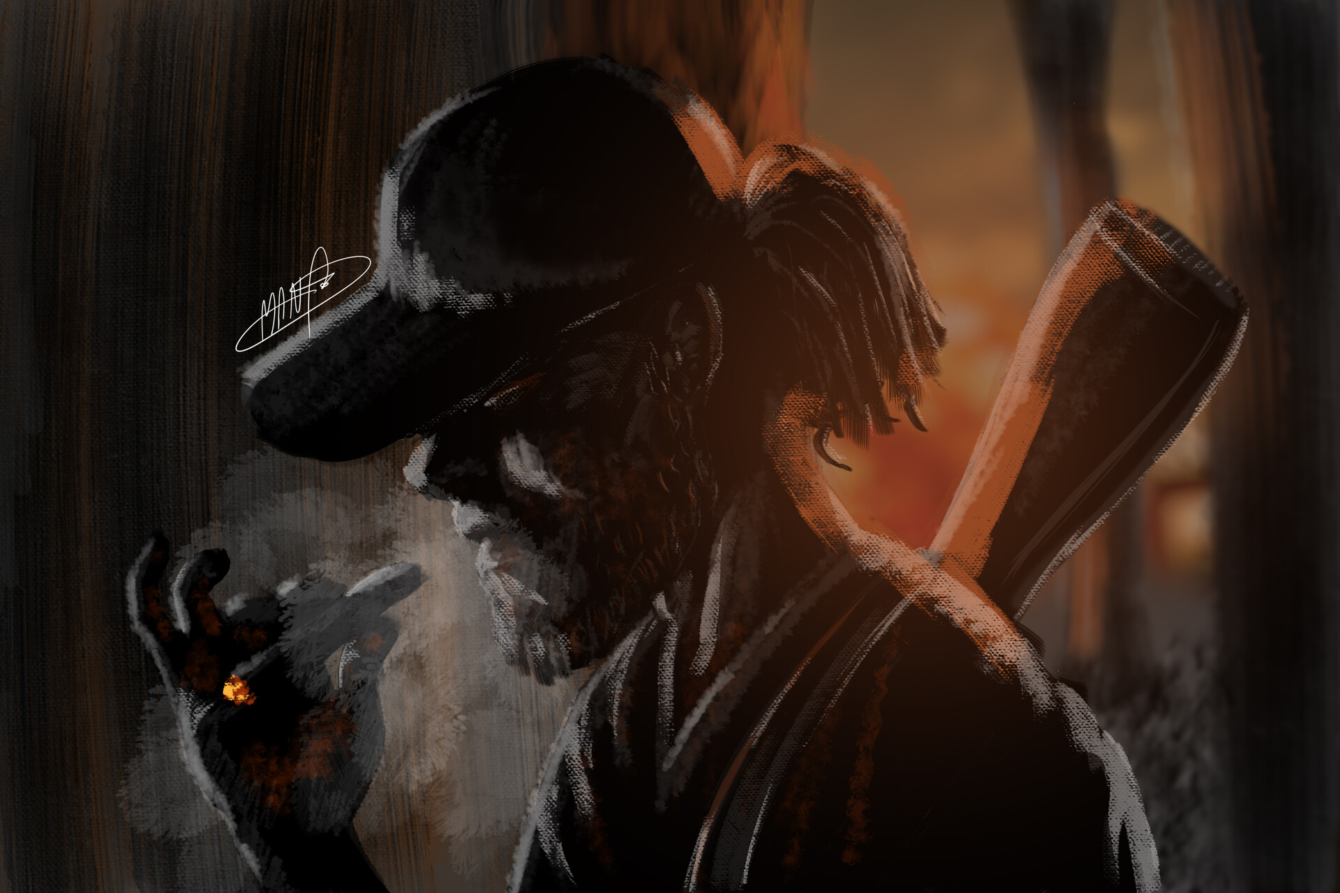 ArtStation - Resting Hunter