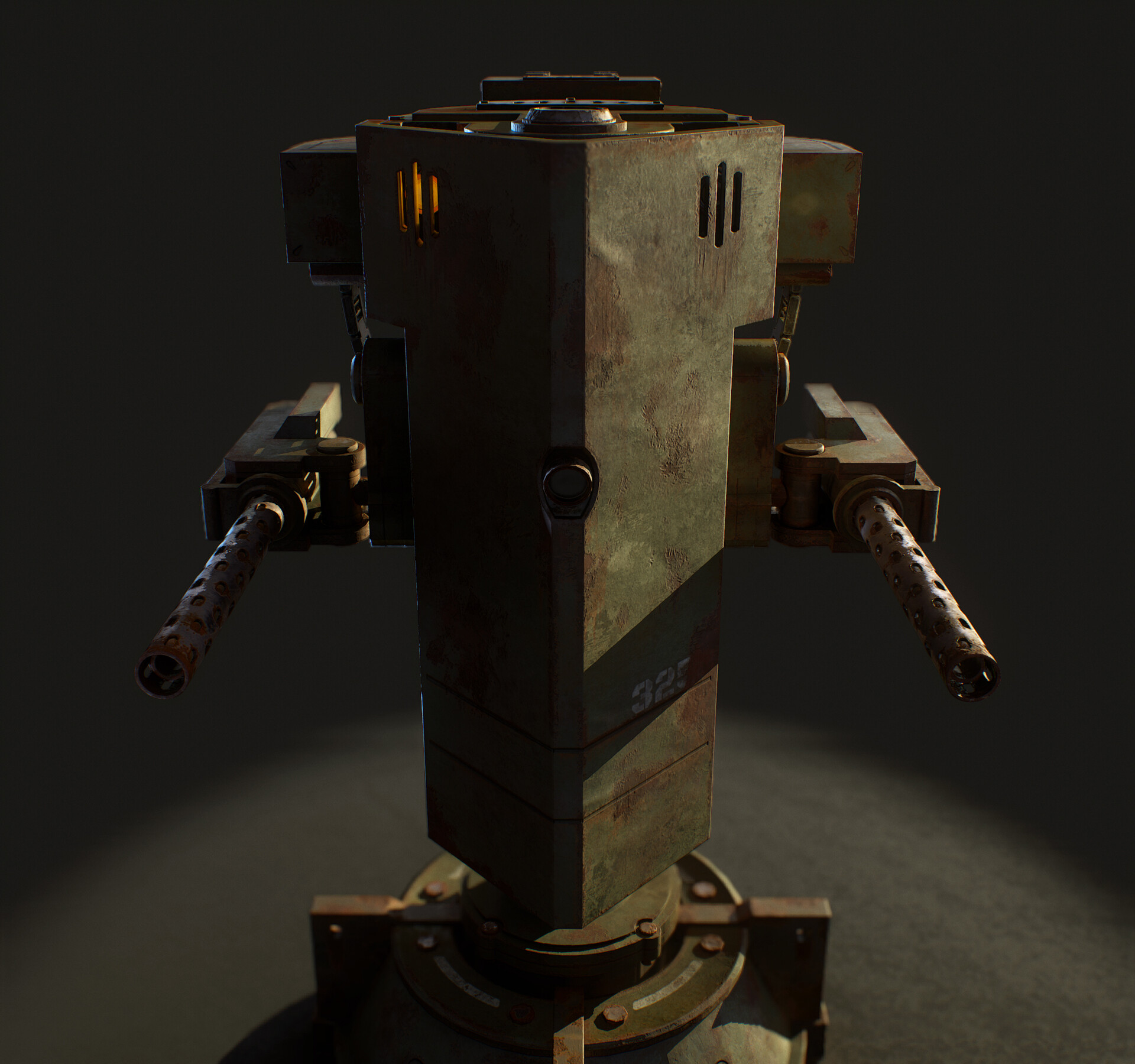 ArtStation - Machine Gun Turret
