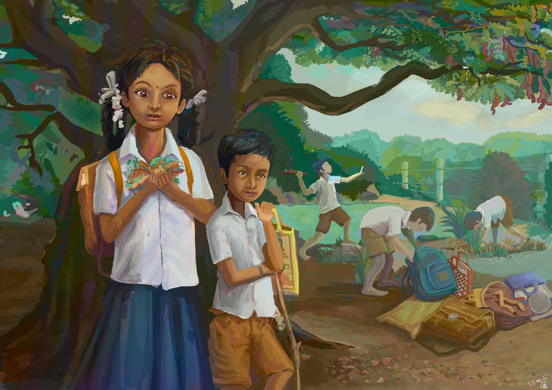 ArtStation - Indian school