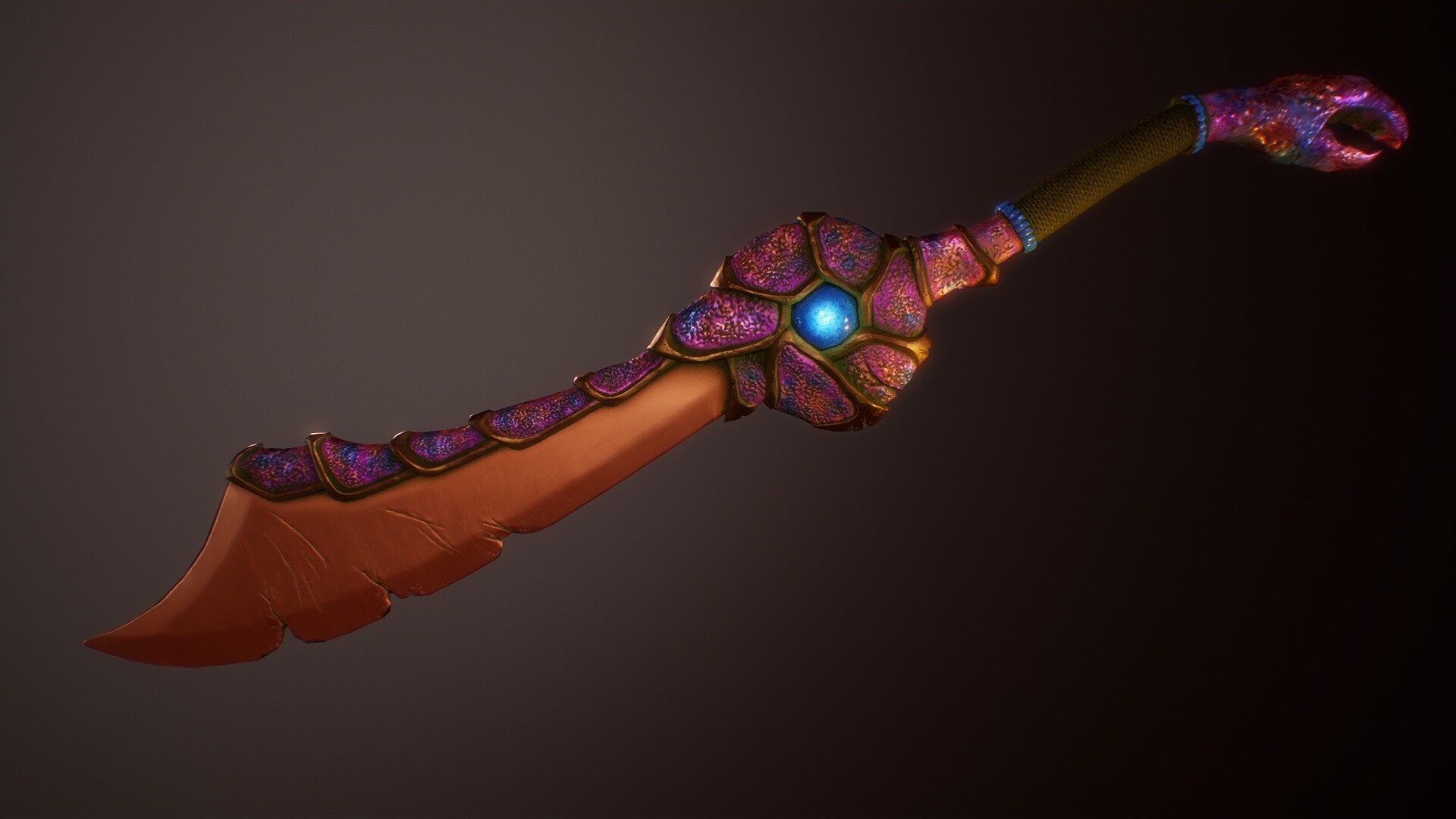 ArtStation - Neptunes Razor - Stylized Fantasy Sword