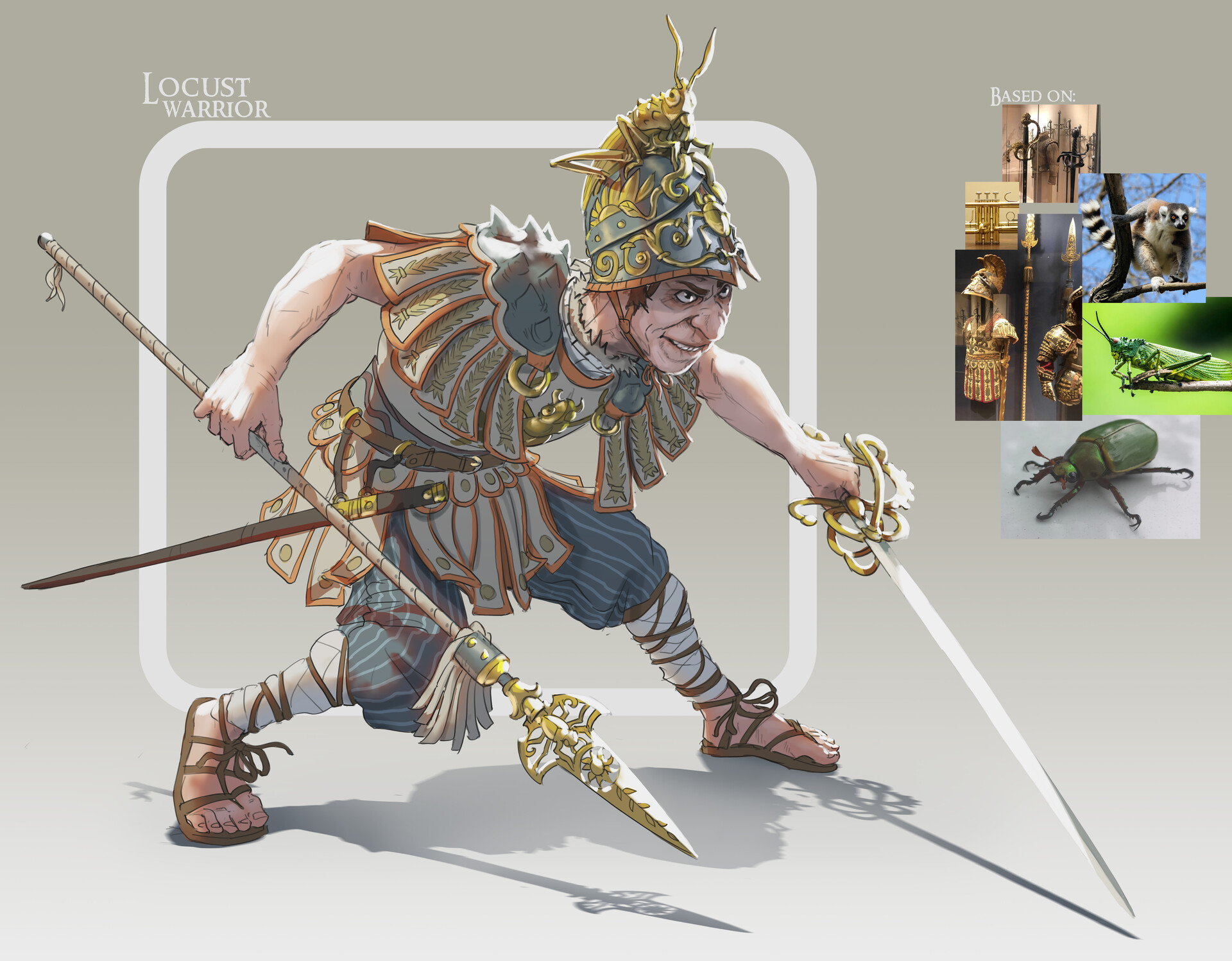 ArtStation - Locust warrior Proko challenge