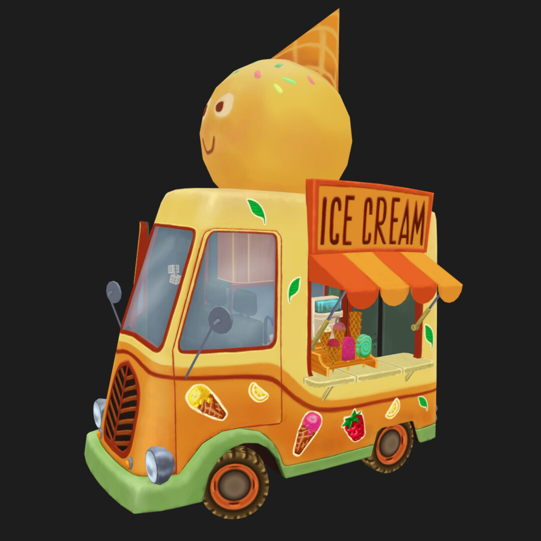 ArtStation - Ice Cream Car