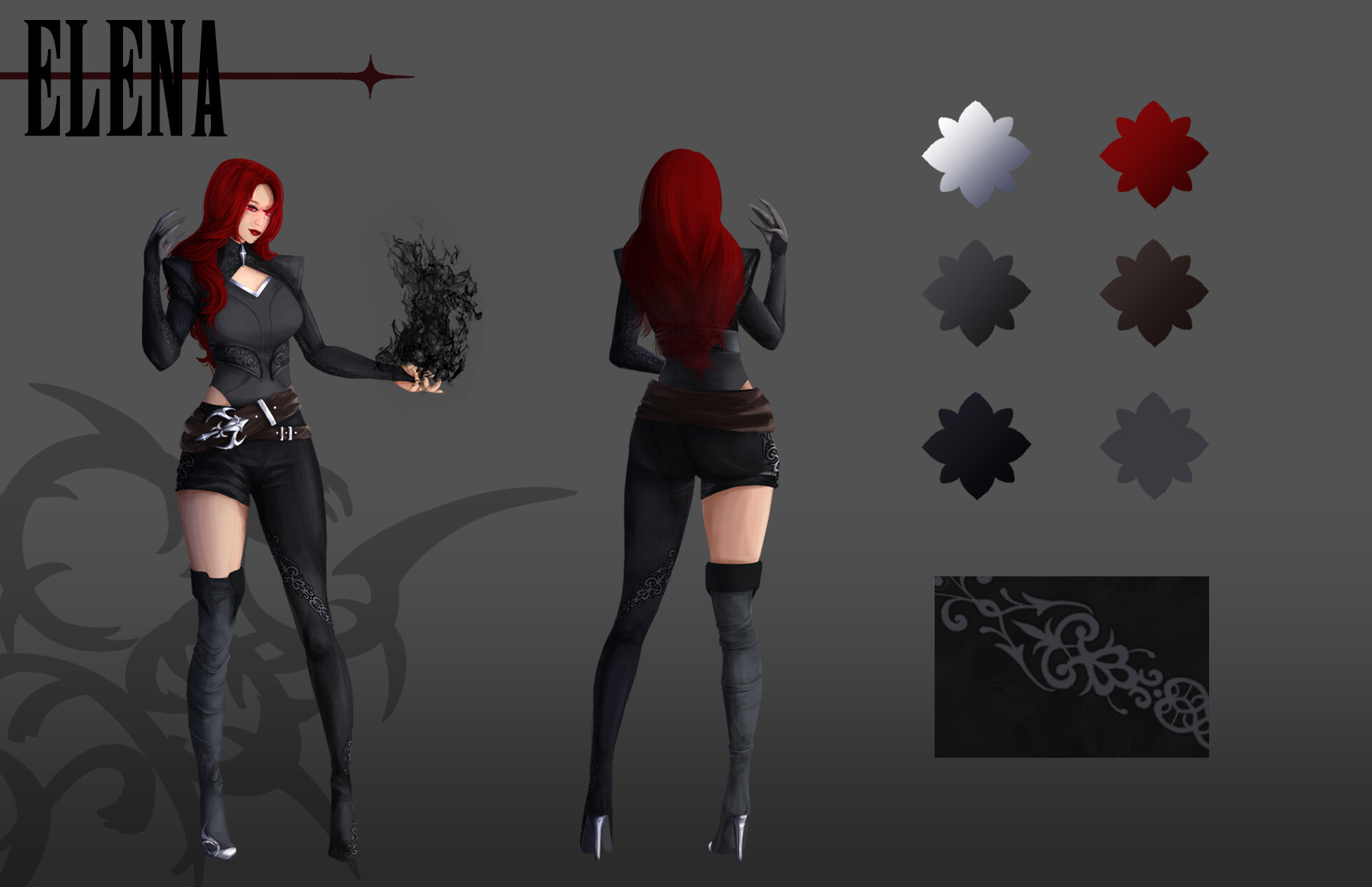 ArtStation - Elena Character Profile - Demonic Form