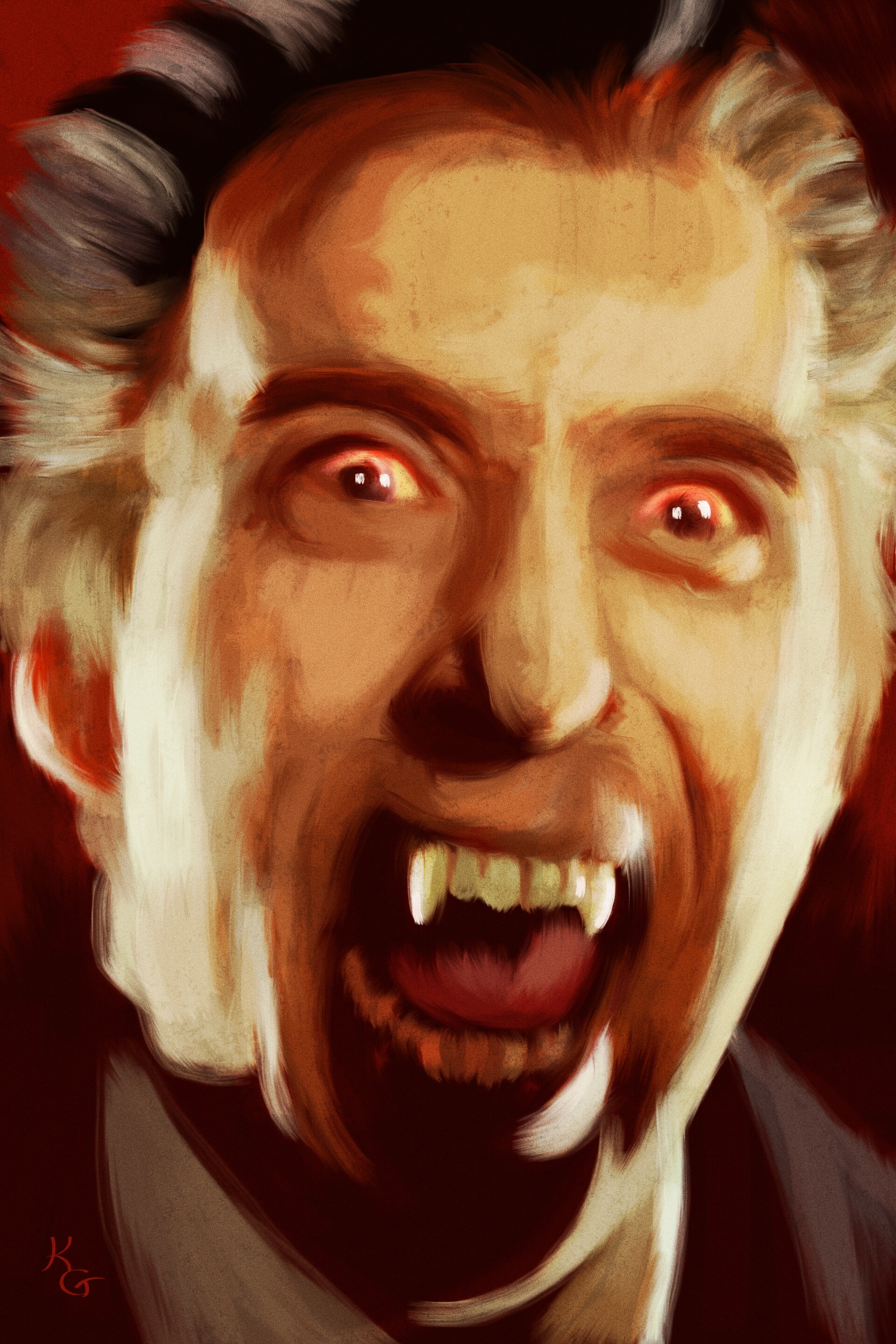 ArtStation - Christopher Lee as Dracula