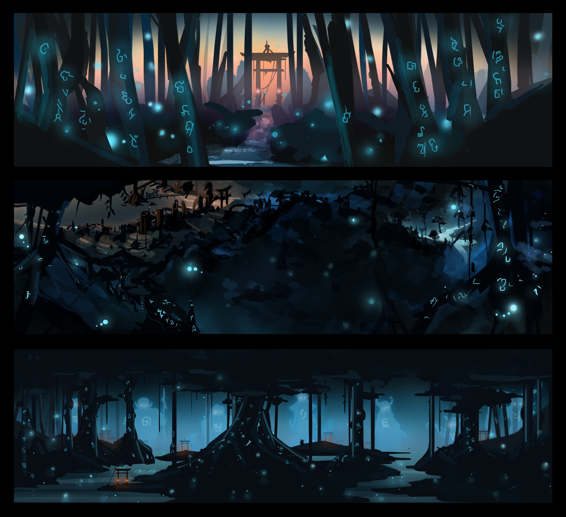 ArtStation - Blue Forest, Environment Thumbnail