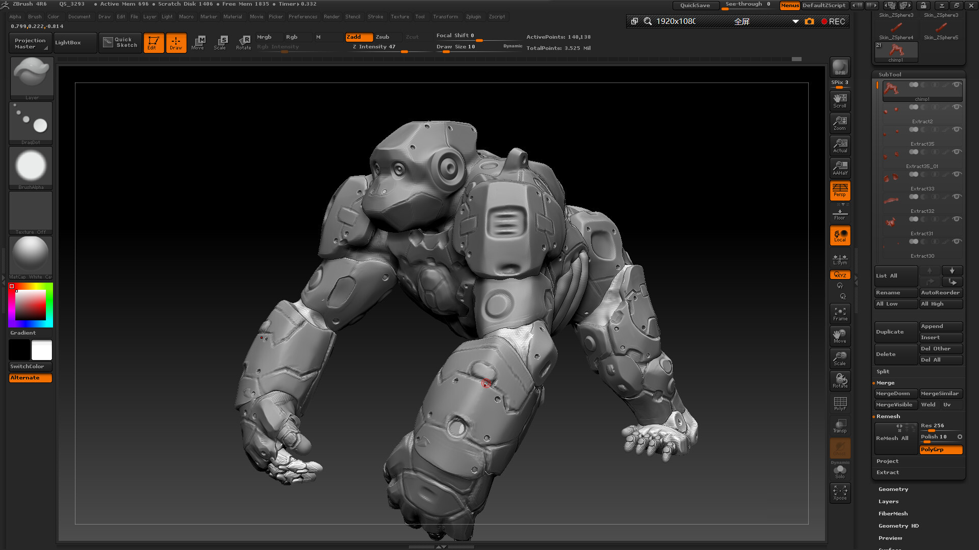 ArtStation - Earlier Zbrush Sculpting