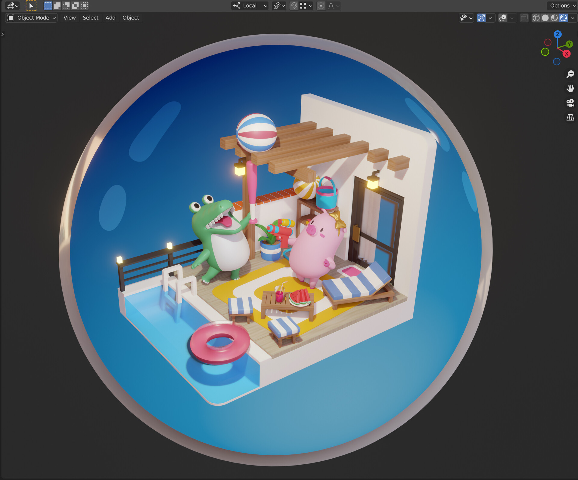 ArtStation - Summer is over -Akkuu & Piggmy