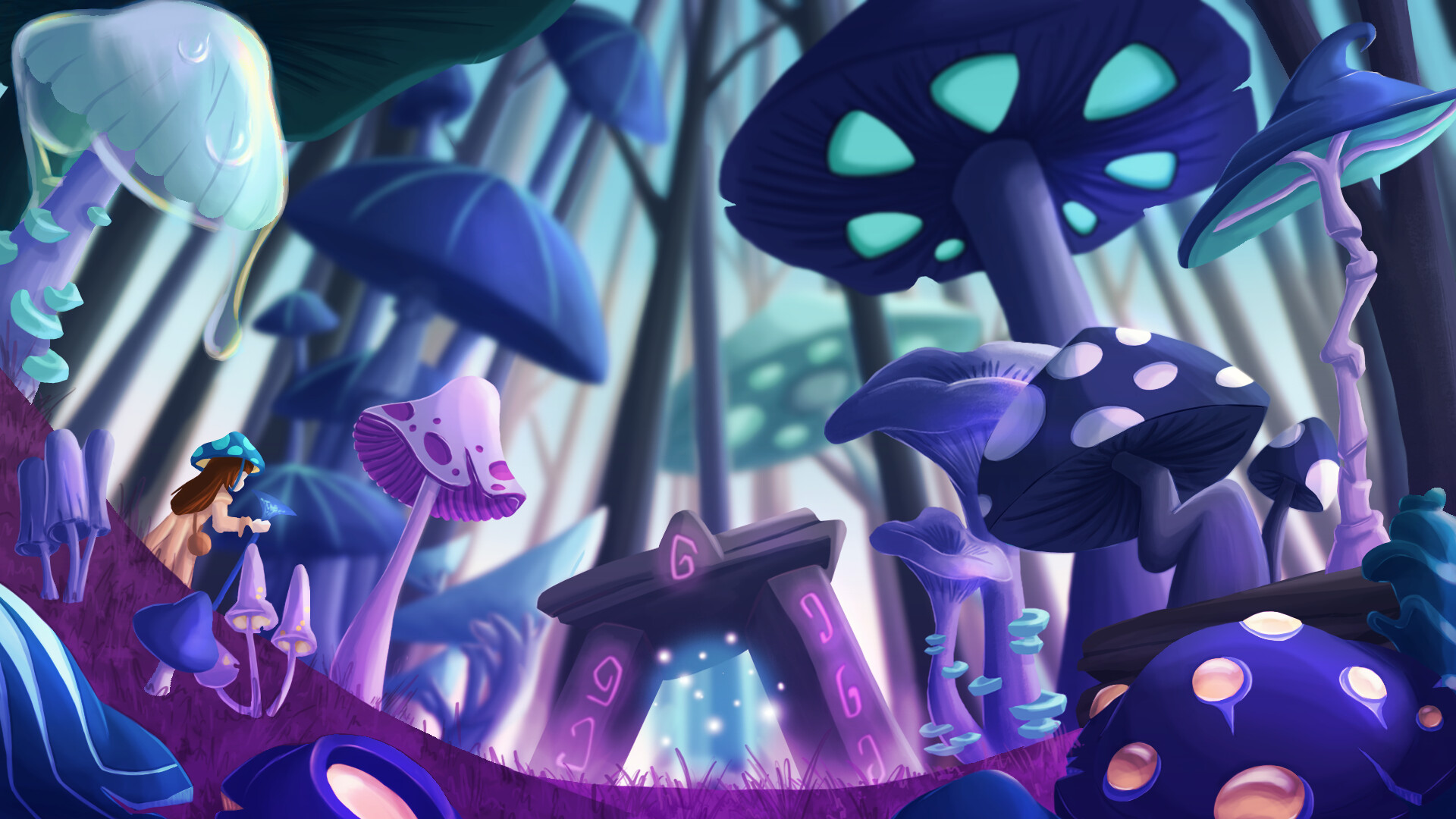 ArtStation - Magic forest concept