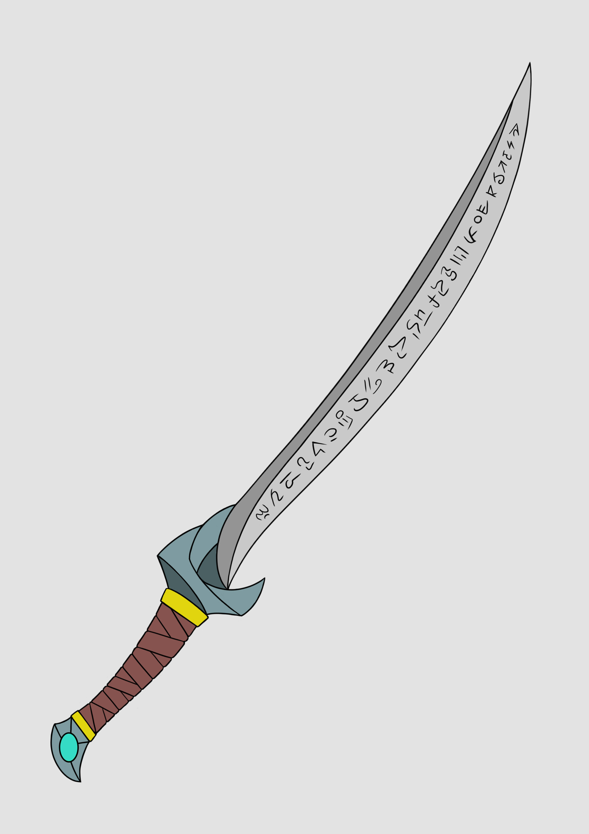 ArtStation - Nature-tech sword and bow - commission